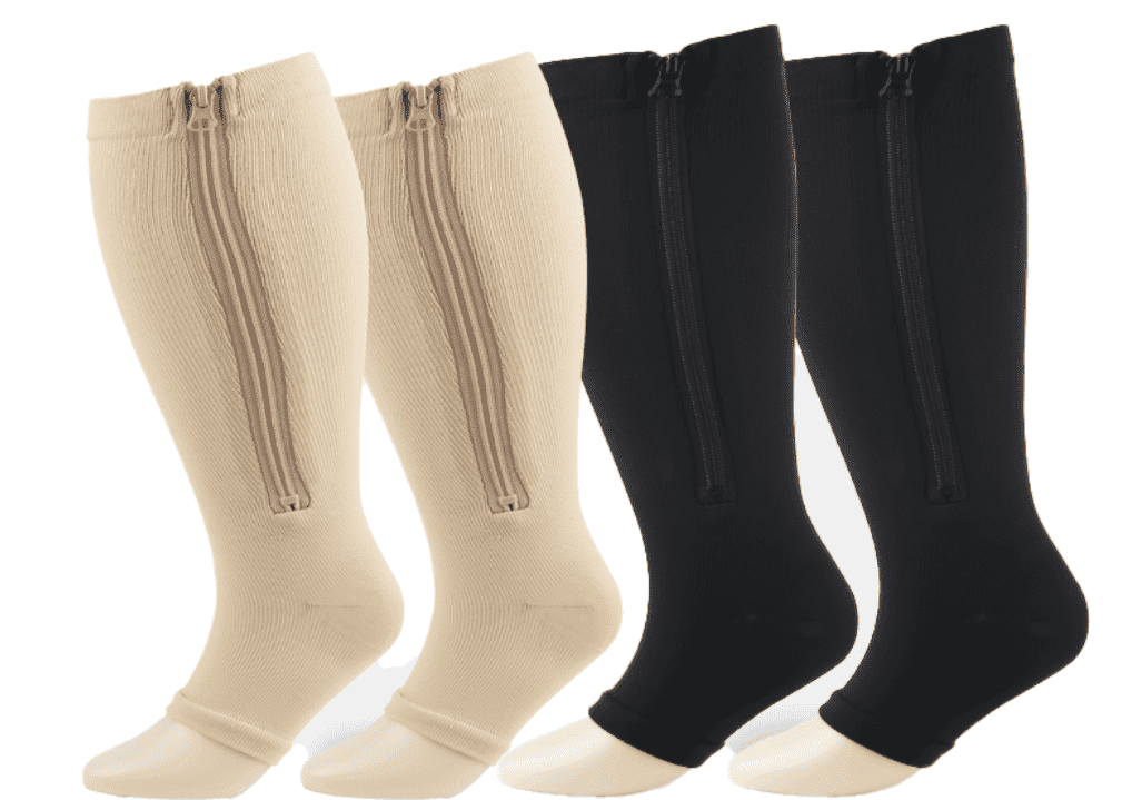 Open Toe Compression Socks Women & Men: Plus Size Compression Socks for ...