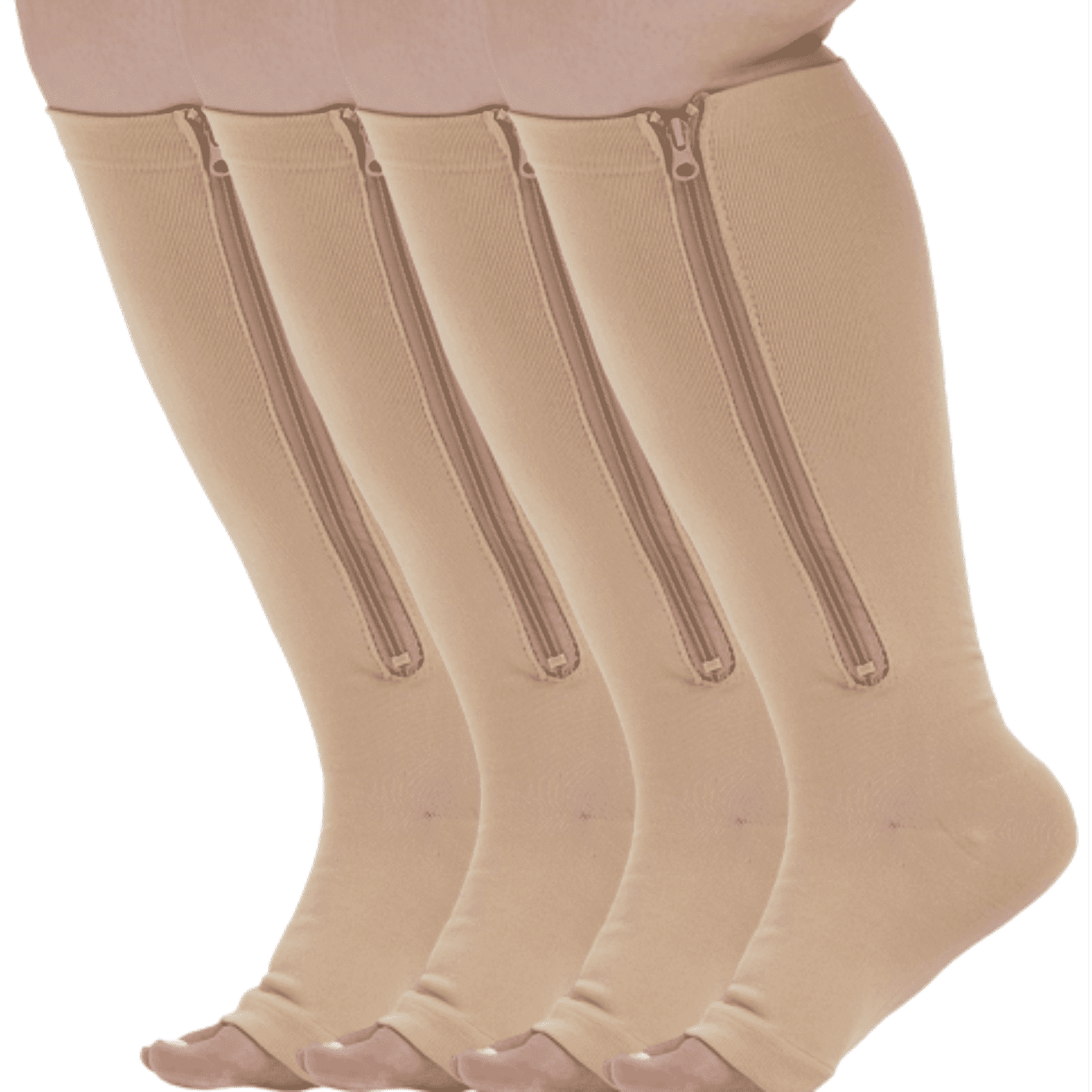 Open Toe Compression Socks Women & Men: Plus Size Compression Socks for ...