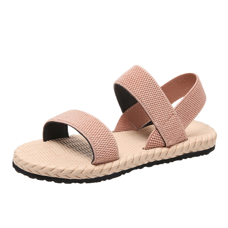 Open Toe Flat Sandals - Walmart.com