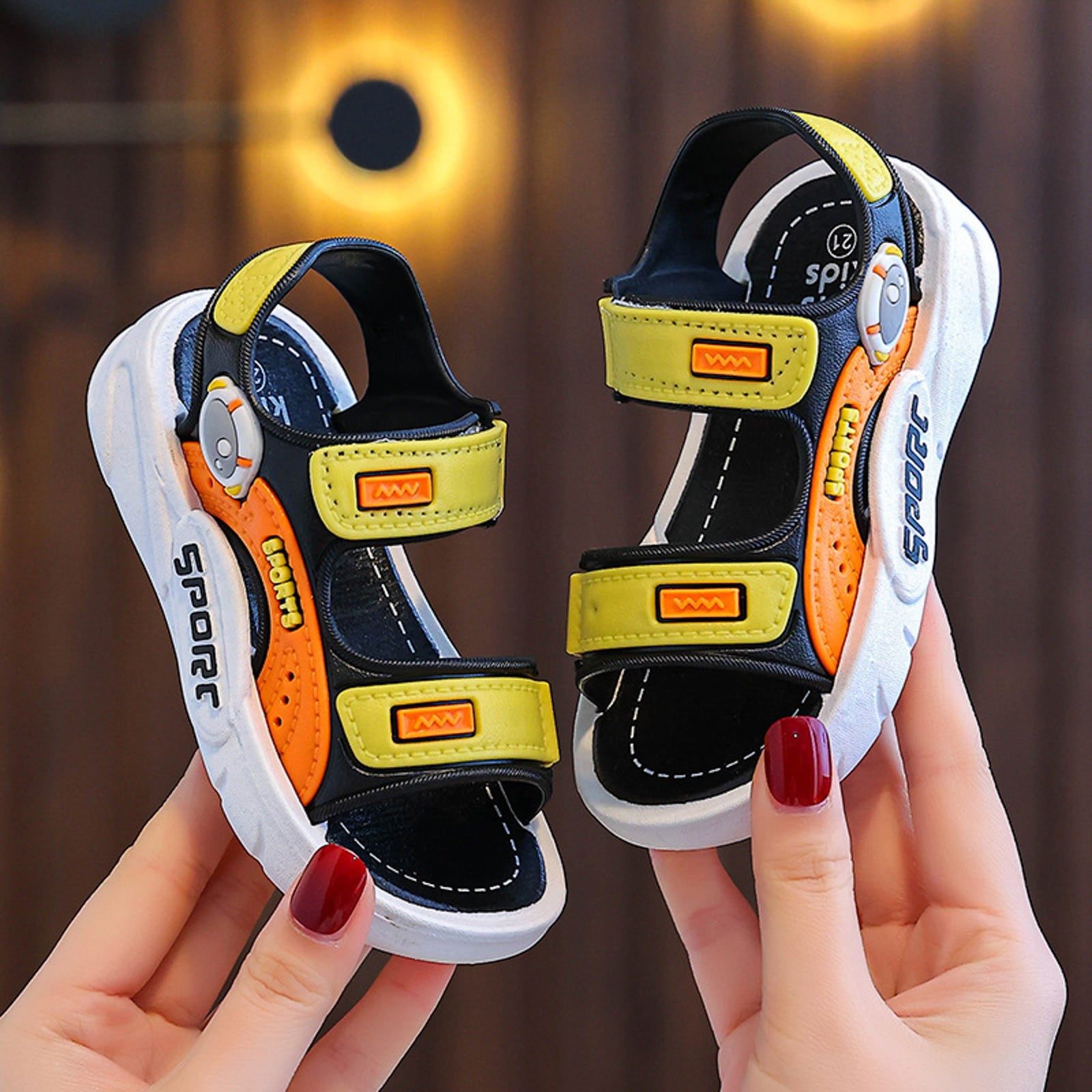 Open Toe Sandals for Kids Casual Summer Strap Beach Sandals Waterproof ...