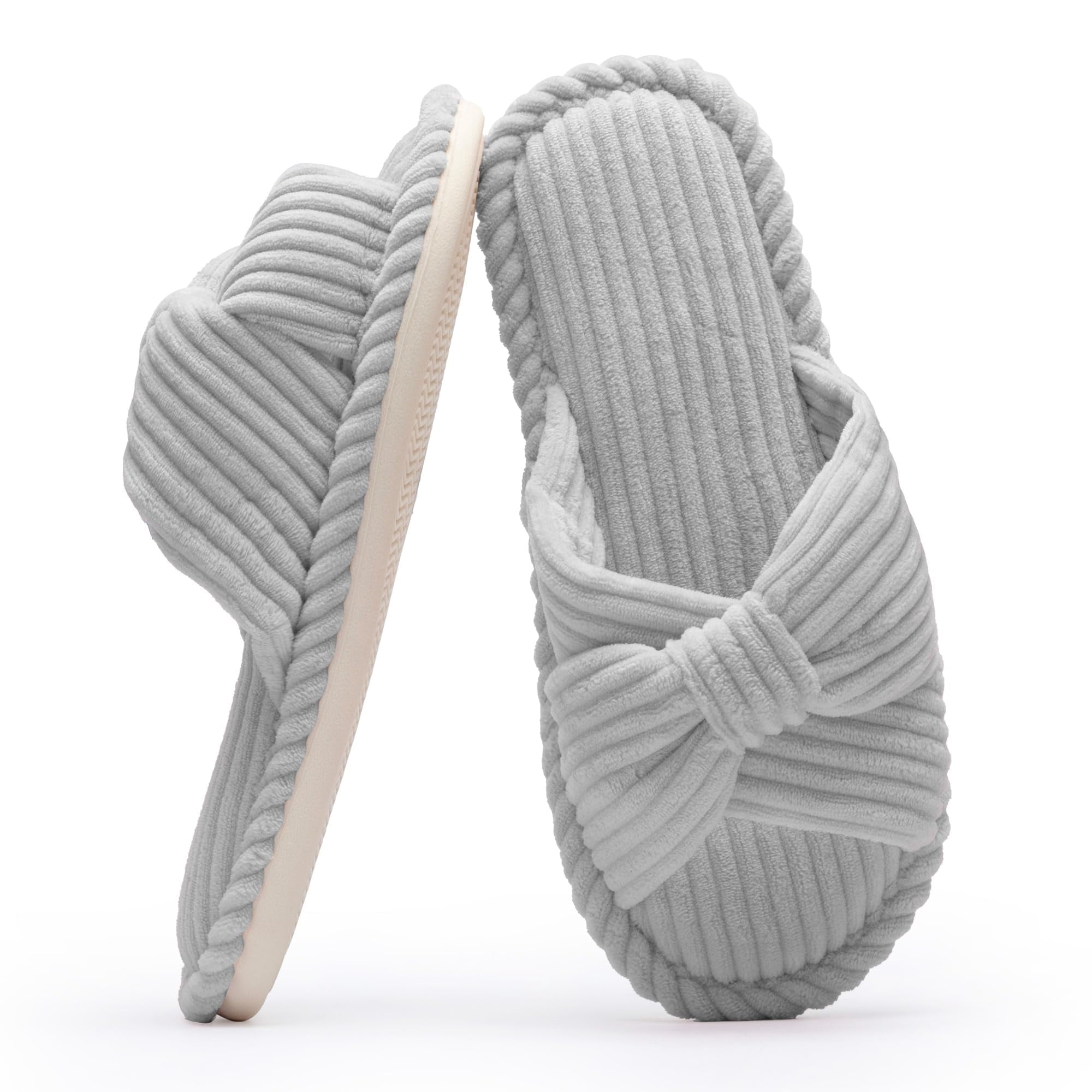 TRANSLINK Open Toe Slippers Lightweight House Shoes Portable Design ...