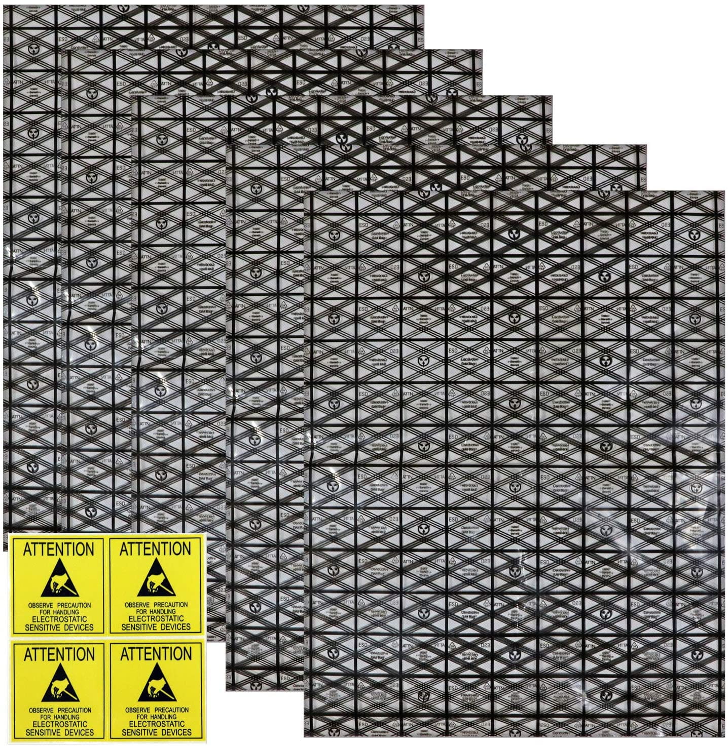 Anti Static Bags Uxcell Antistatic Shield Shielding Bag, Flat Open Top ...