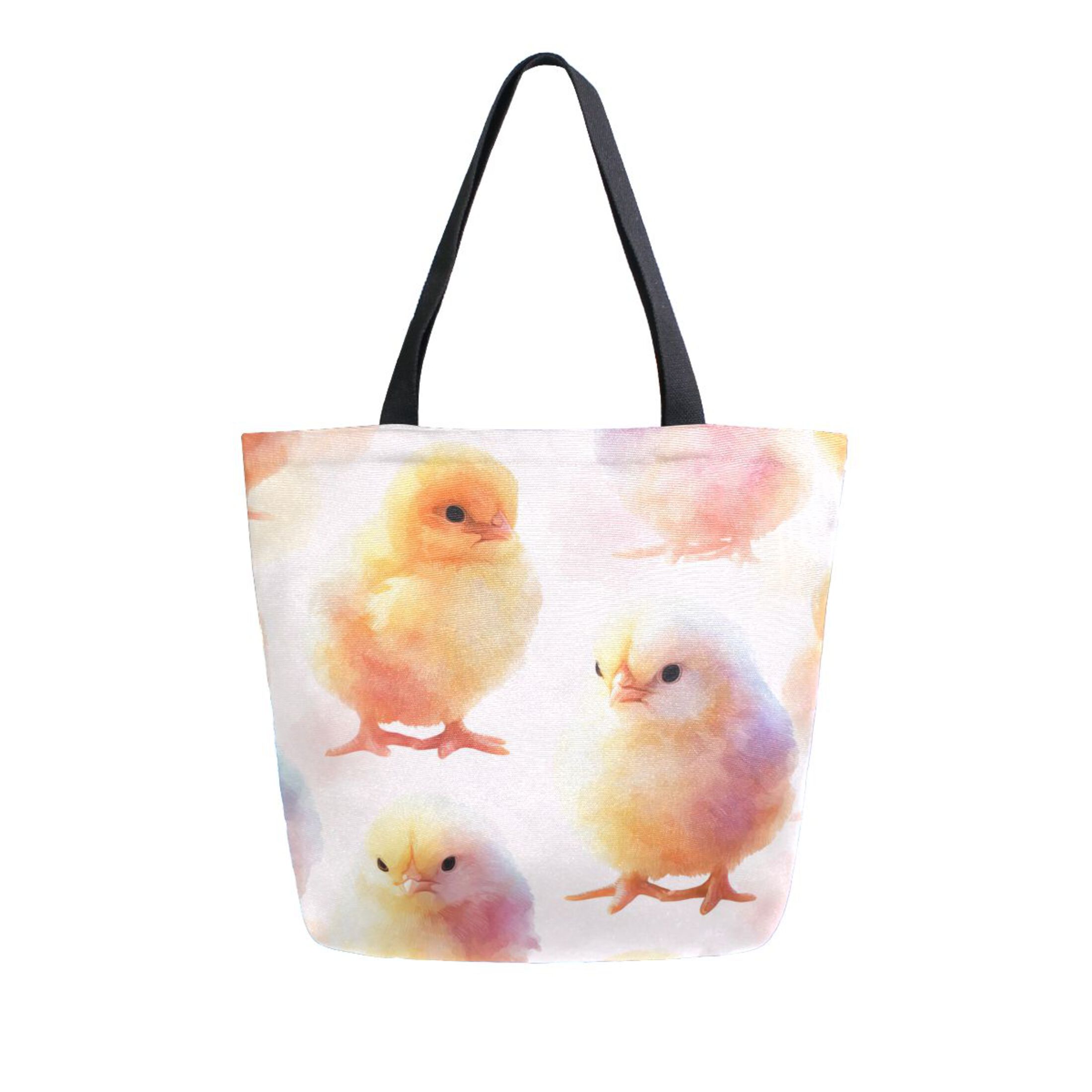 Open Top Canvas Tote Bag with Zipper Reusable Shopping Bag 13.5x15 ...