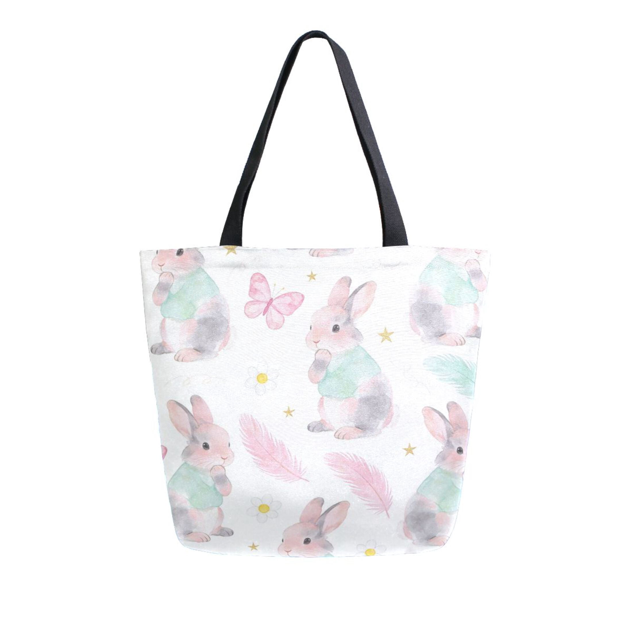 Open Top Canvas Tote Bag with Zipper Reusable Shopping Bag 13.5x15 ...