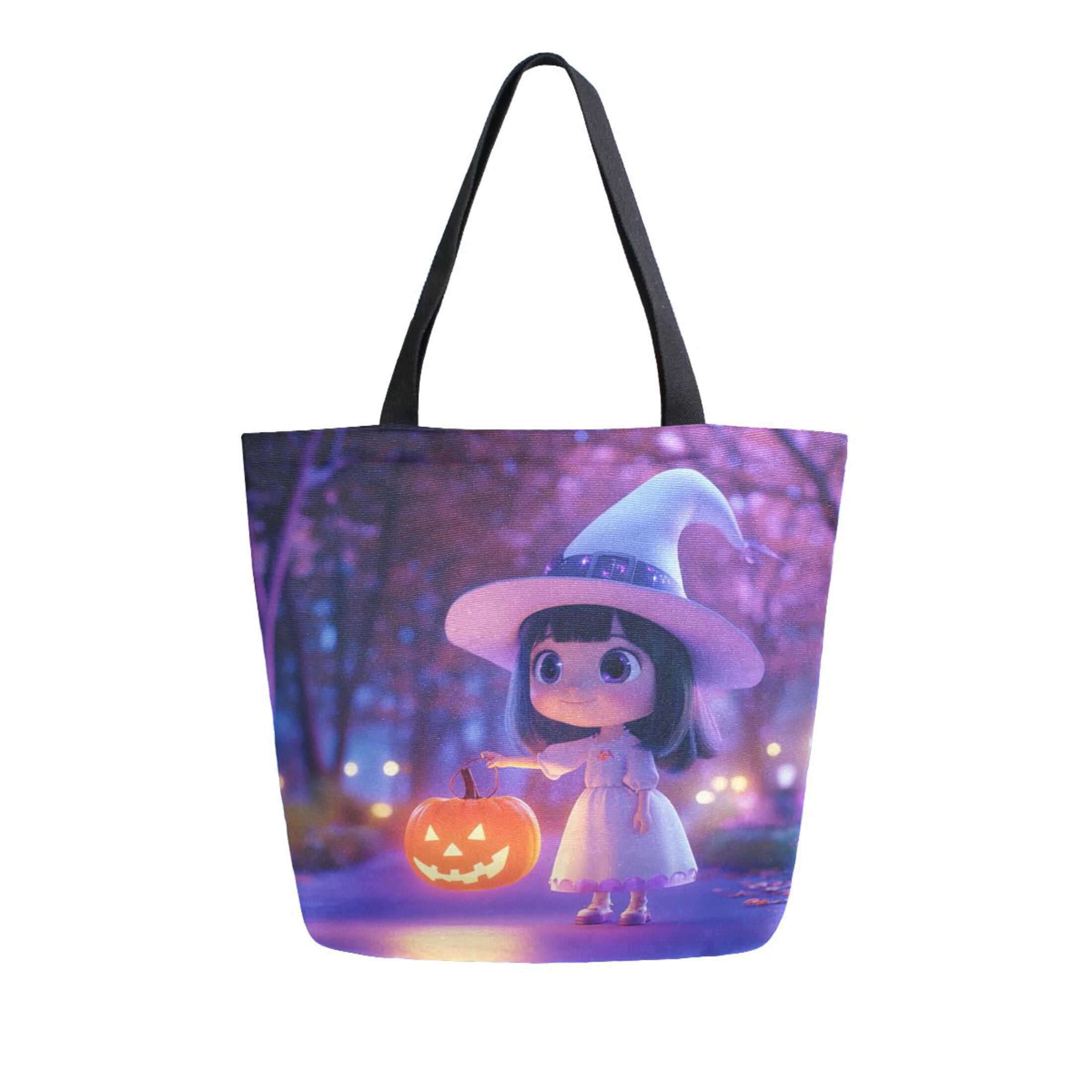 Open Top Canvas Tote Bag with Zipper Reusable Shopping Bag 13.5x15 ...