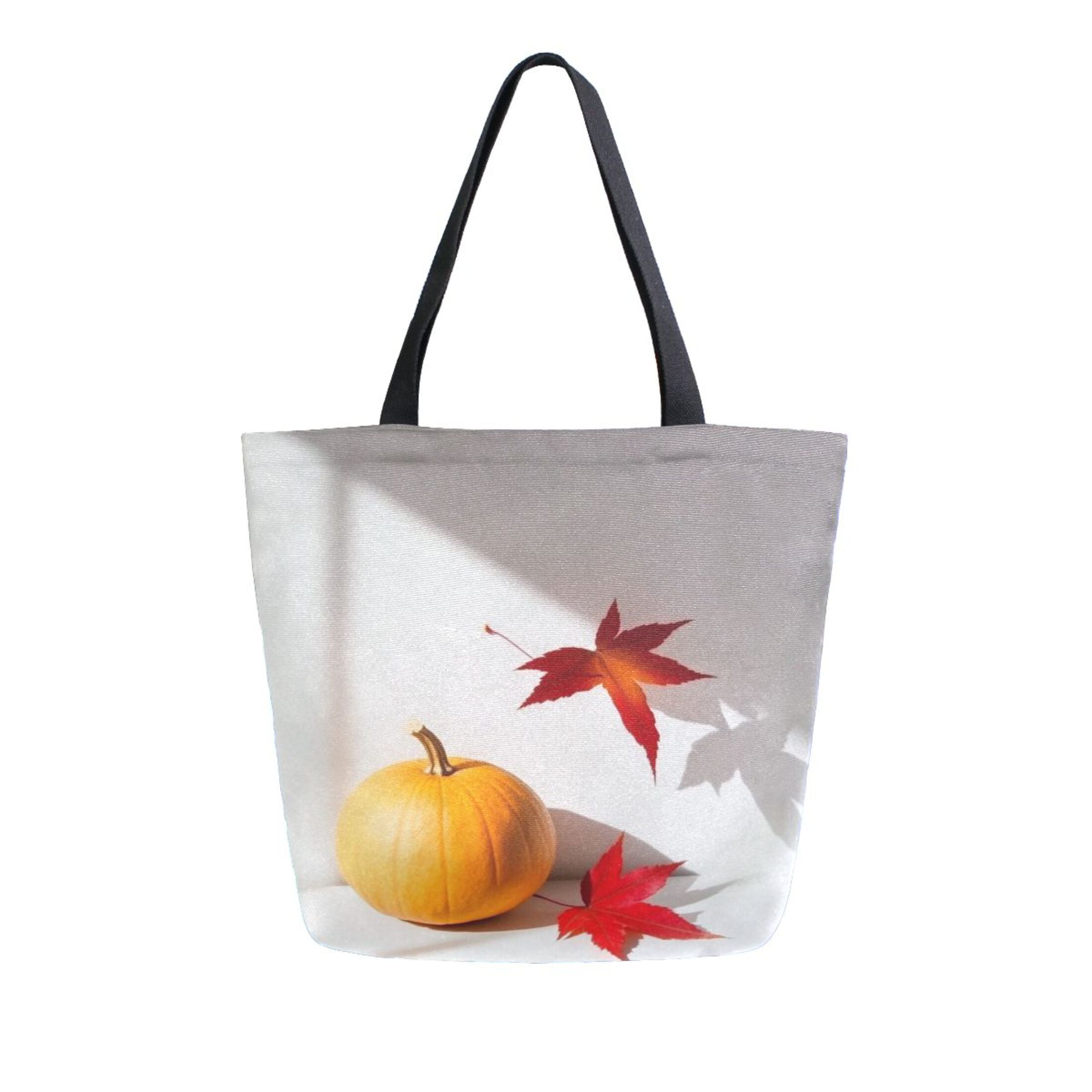 Open Top Canvas Tote Bag with Zipper Reusable Shopping Bag 13.5x15 ...