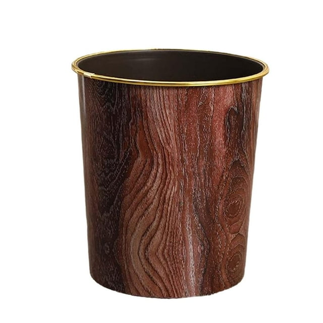 Open Top Trash Can Rubbish Container Round Dustbin Garbage Bin ...