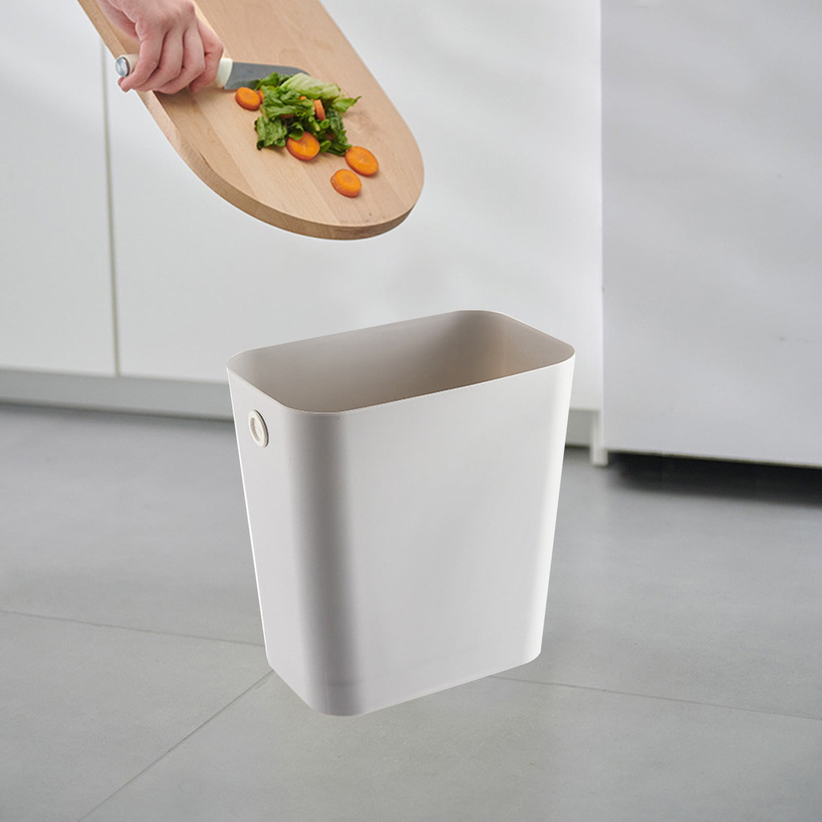 Open Top Waste Bin, Rectangular Plastic Bin, Large Capacity + Easy ...