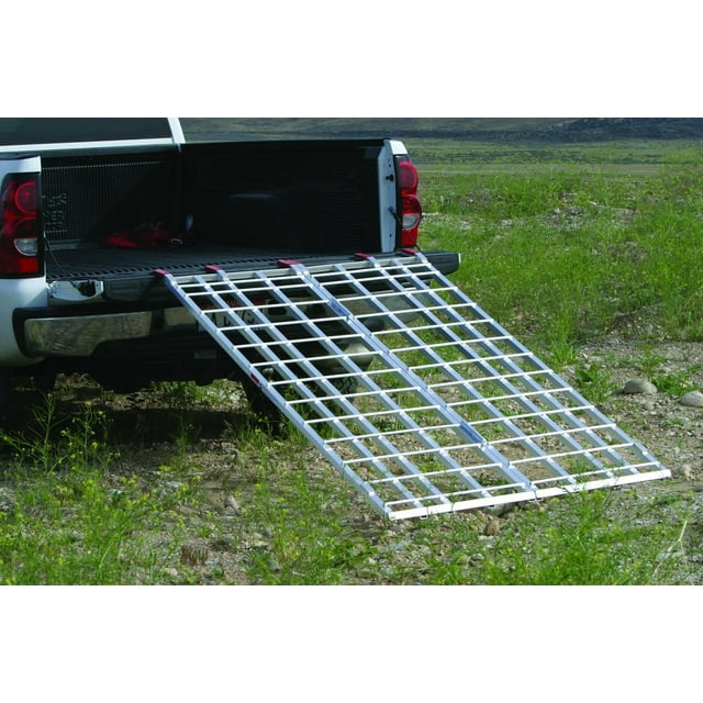 Open Trail Aluminum Bi-Fold ATV Ramp for Pickup Loading, Heavy Duty, 61 ...