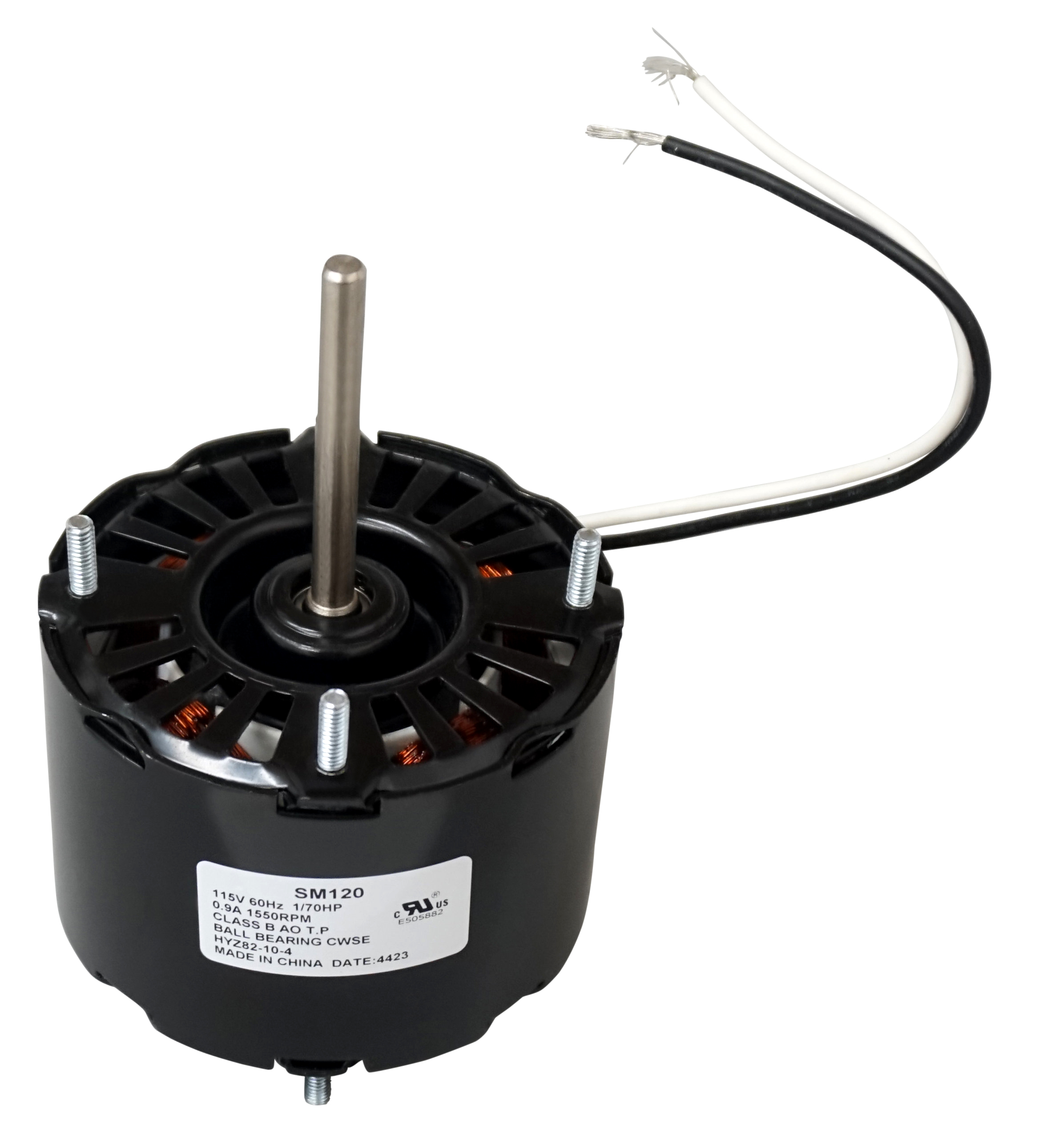 Open Ventilated Motor, Shaded Pole, Ball Bearing CWSE, 115V, SM120 ...