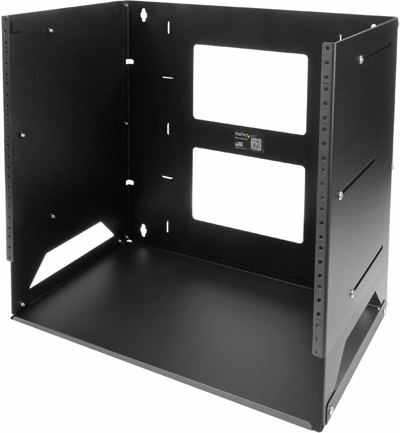 Open Wall Mount Network Rack with Built-in Shelf Wall Mount Data Rack ...