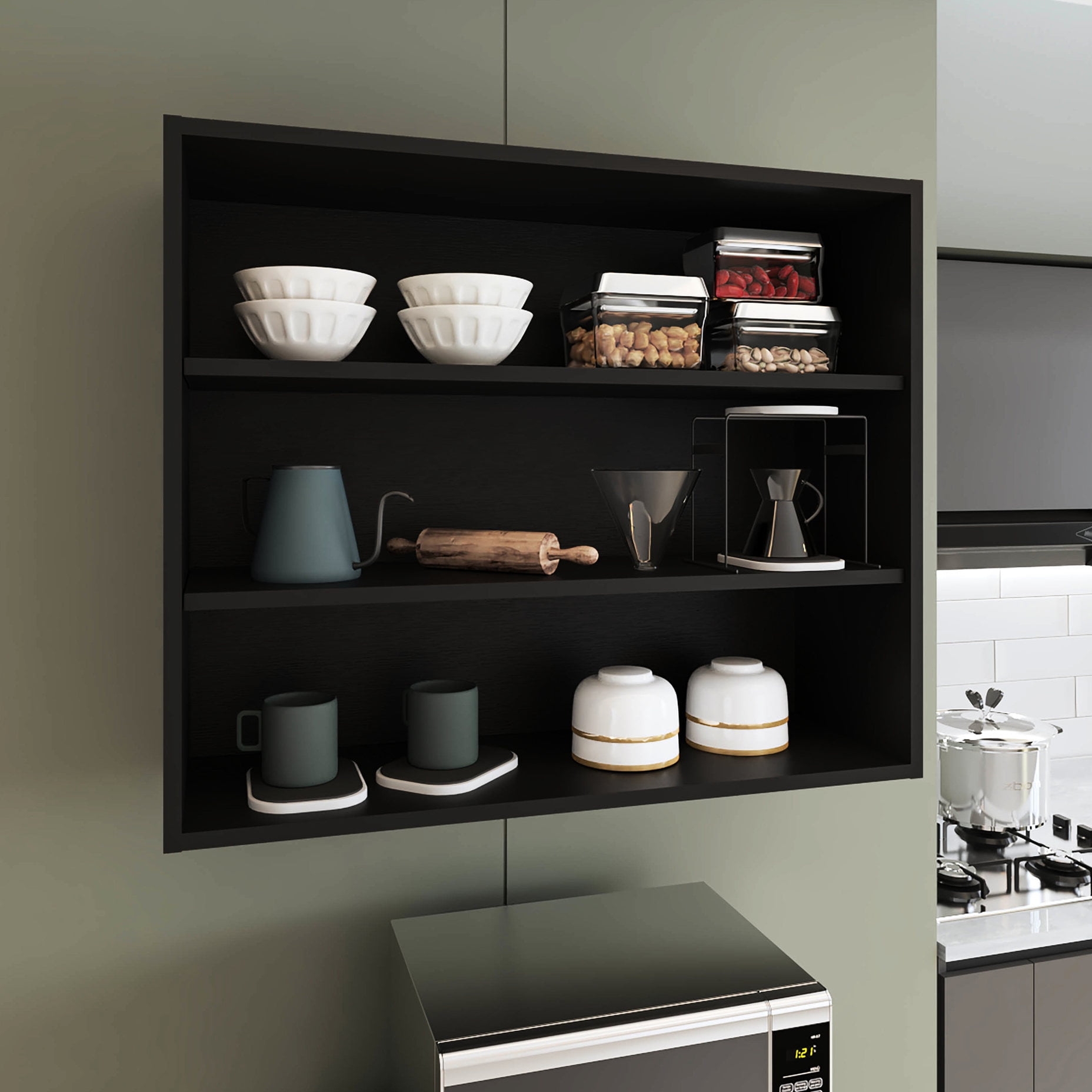 Open Wall Shelf+Easy Setup"-"Living Room/Garage+Display Decor - Walmart.com