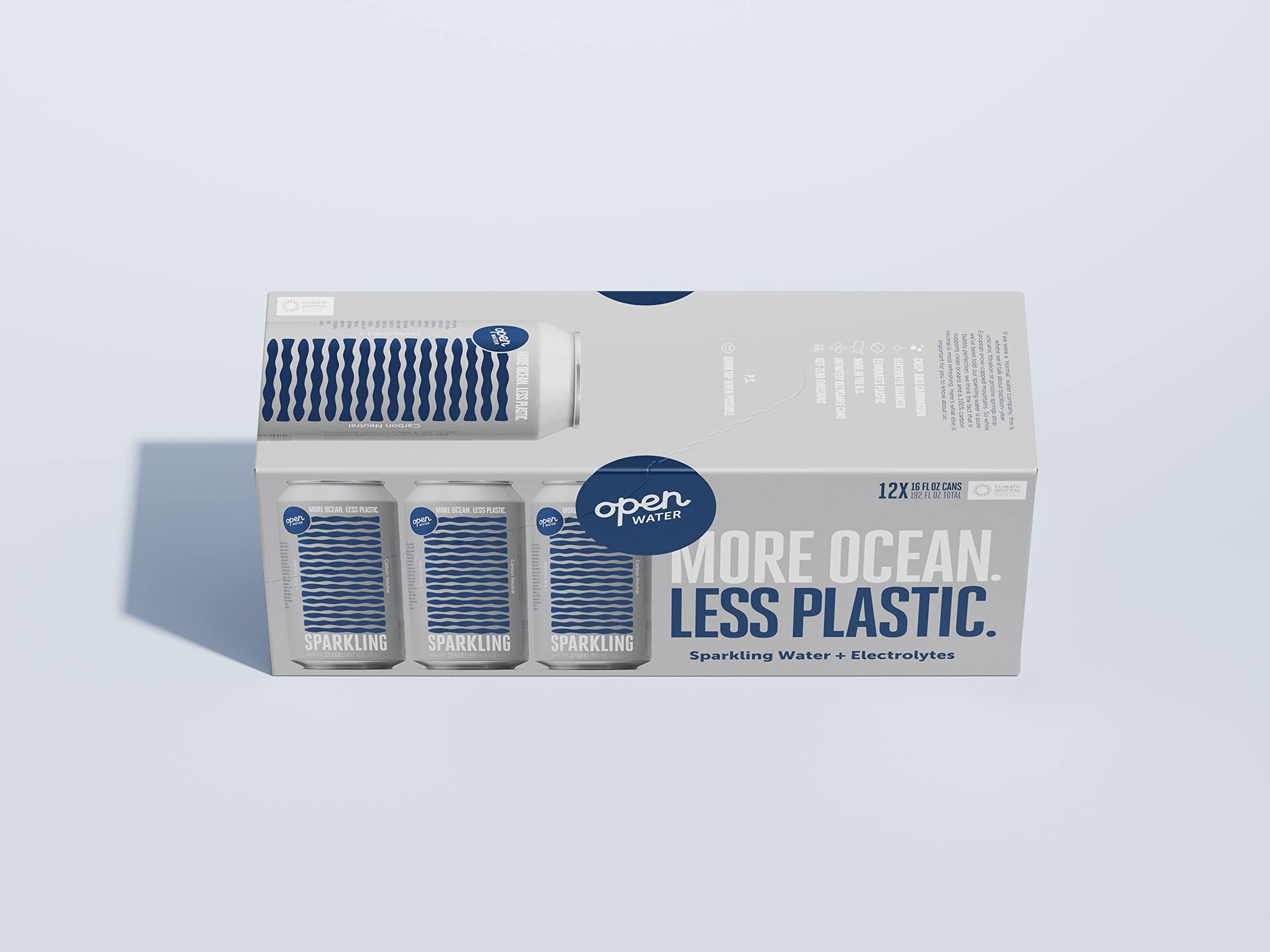 Open Water Sparkling Water Tall Girl 12-Pack 192 fl oz - Walmart.com