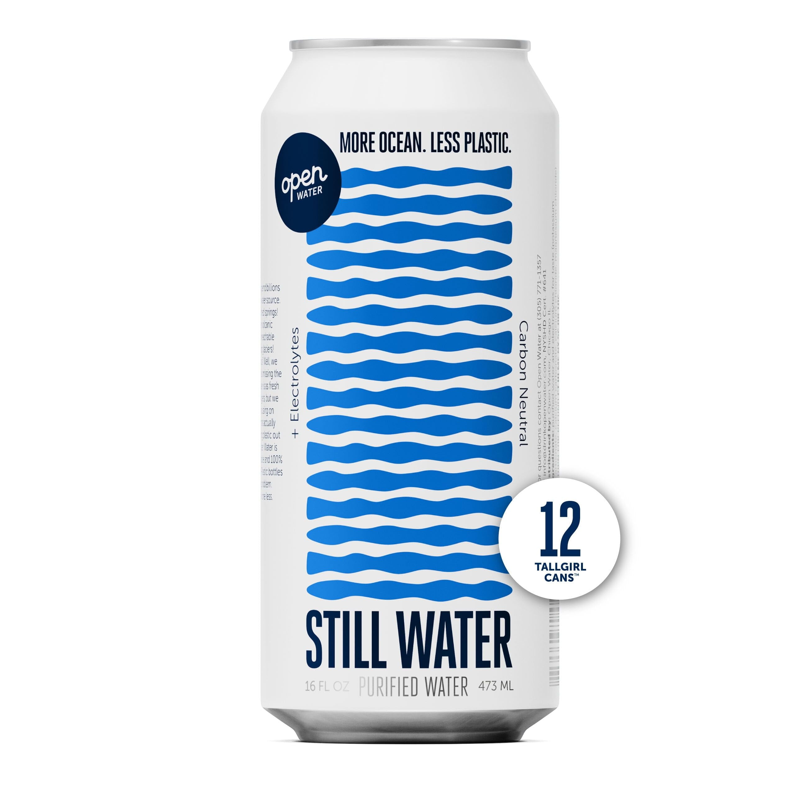Open Water Still Tall Girl 12 Pack 192 fl oz - Walmart.com