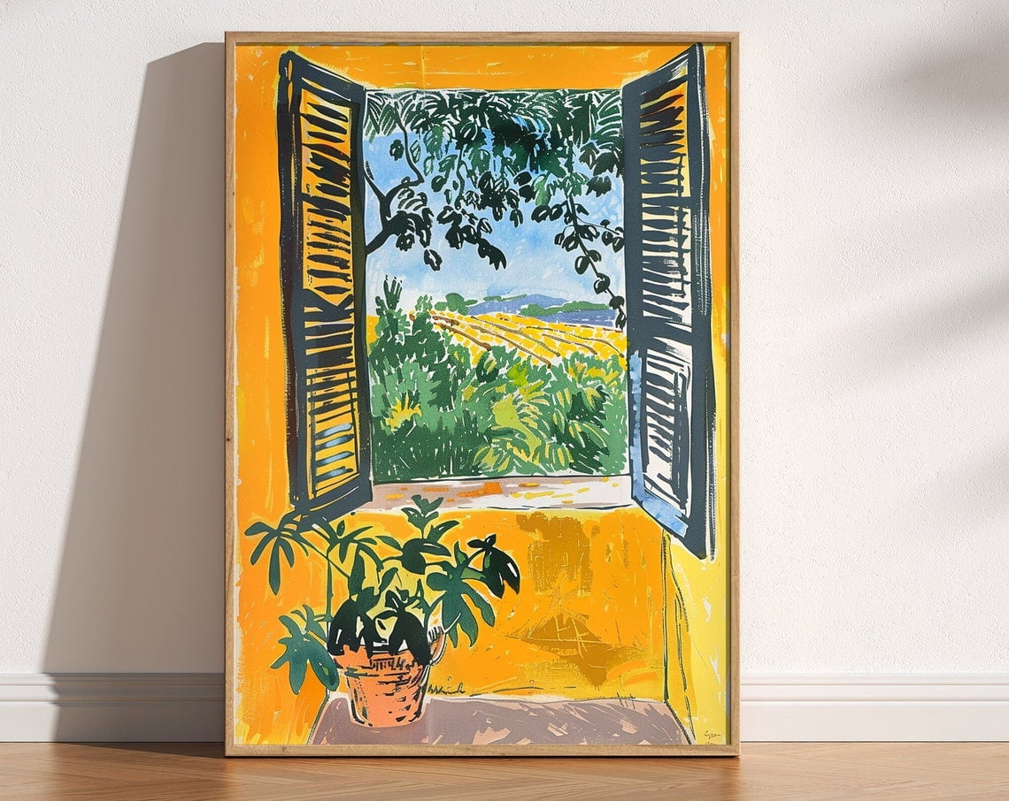 Open Window Henri Matisse Print, Henri Matisse Style Fauvism Painting ...
