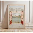 Open Window Landscape Minimal Coastal View Mediterranean Sea Decor ...