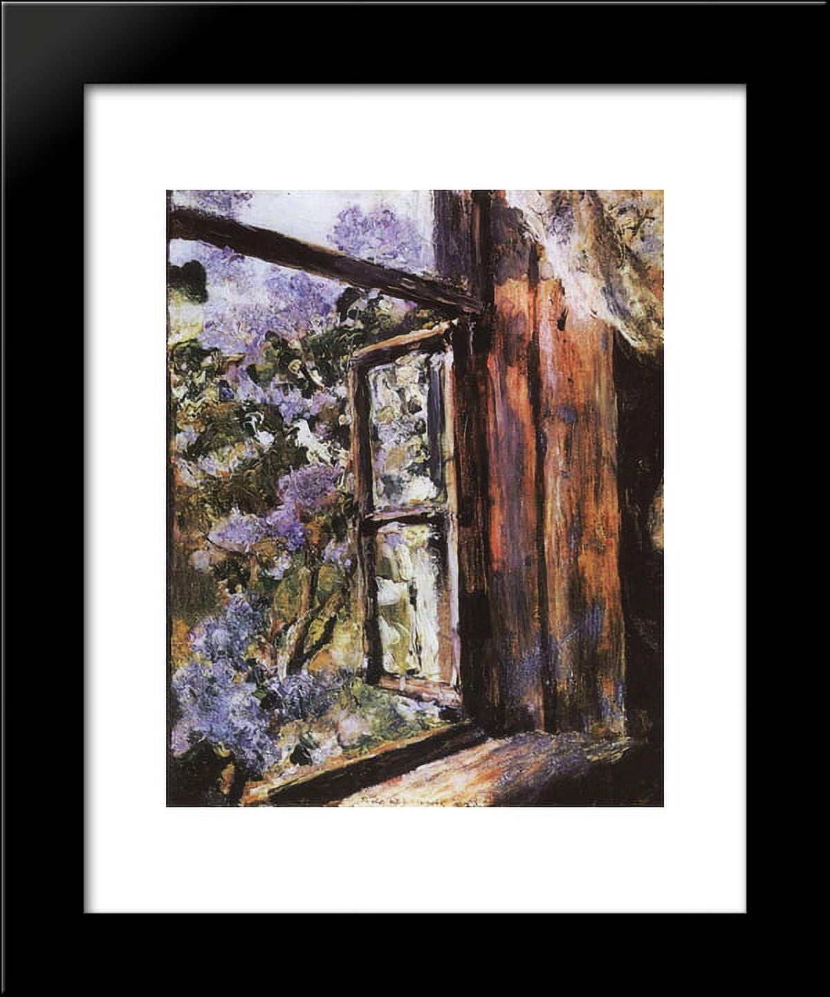 Open Window. Lilacs 20x24 Framed Art Print by Valentin Serov - Walmart.com