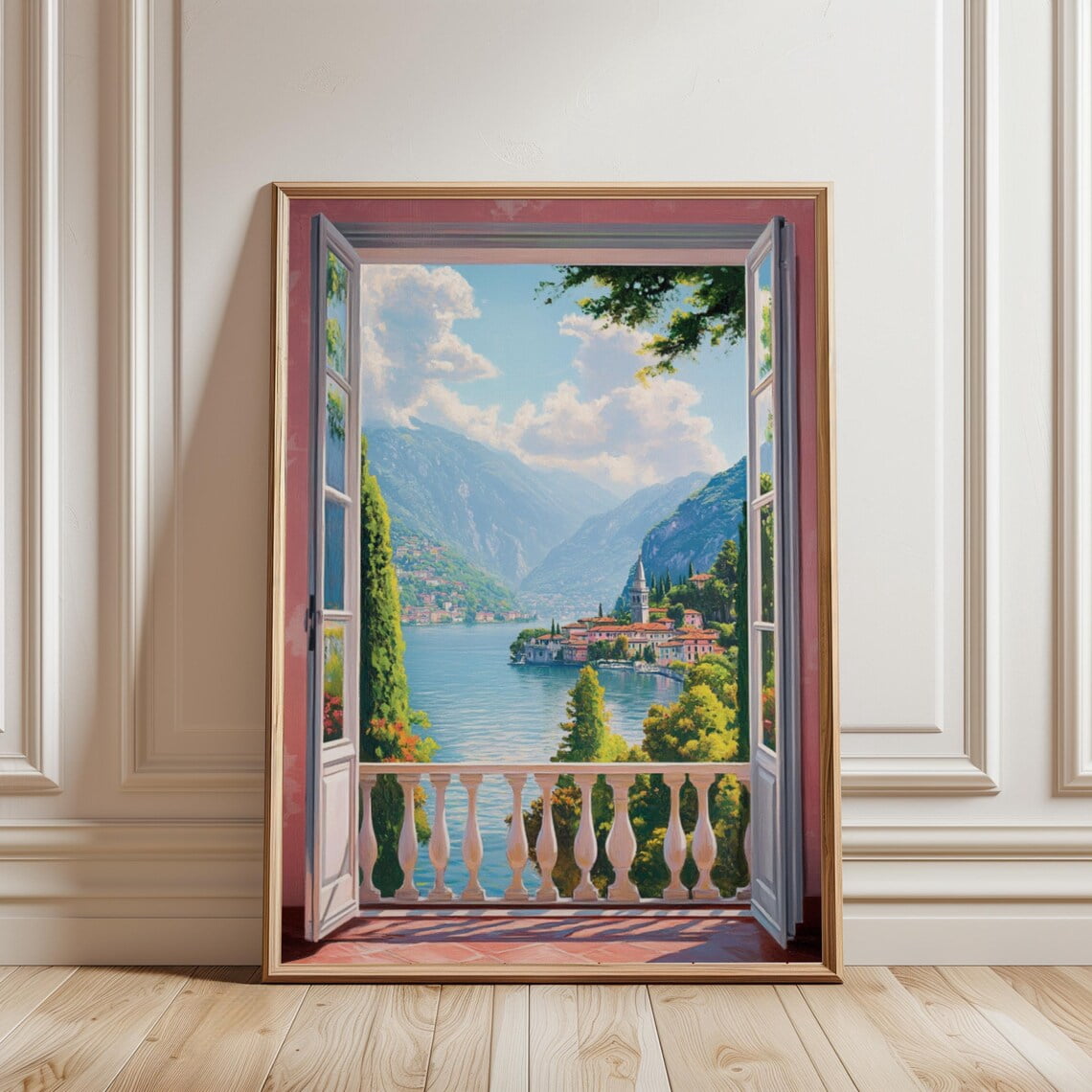 Open Window Matisse, Costal Painting, Vibrant Mediterranean Coastal Art ...