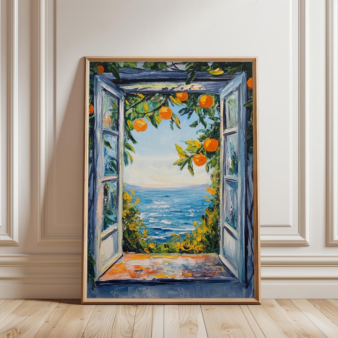 Open Window Matisse Print, Coastal View With Oranges Art Print ...