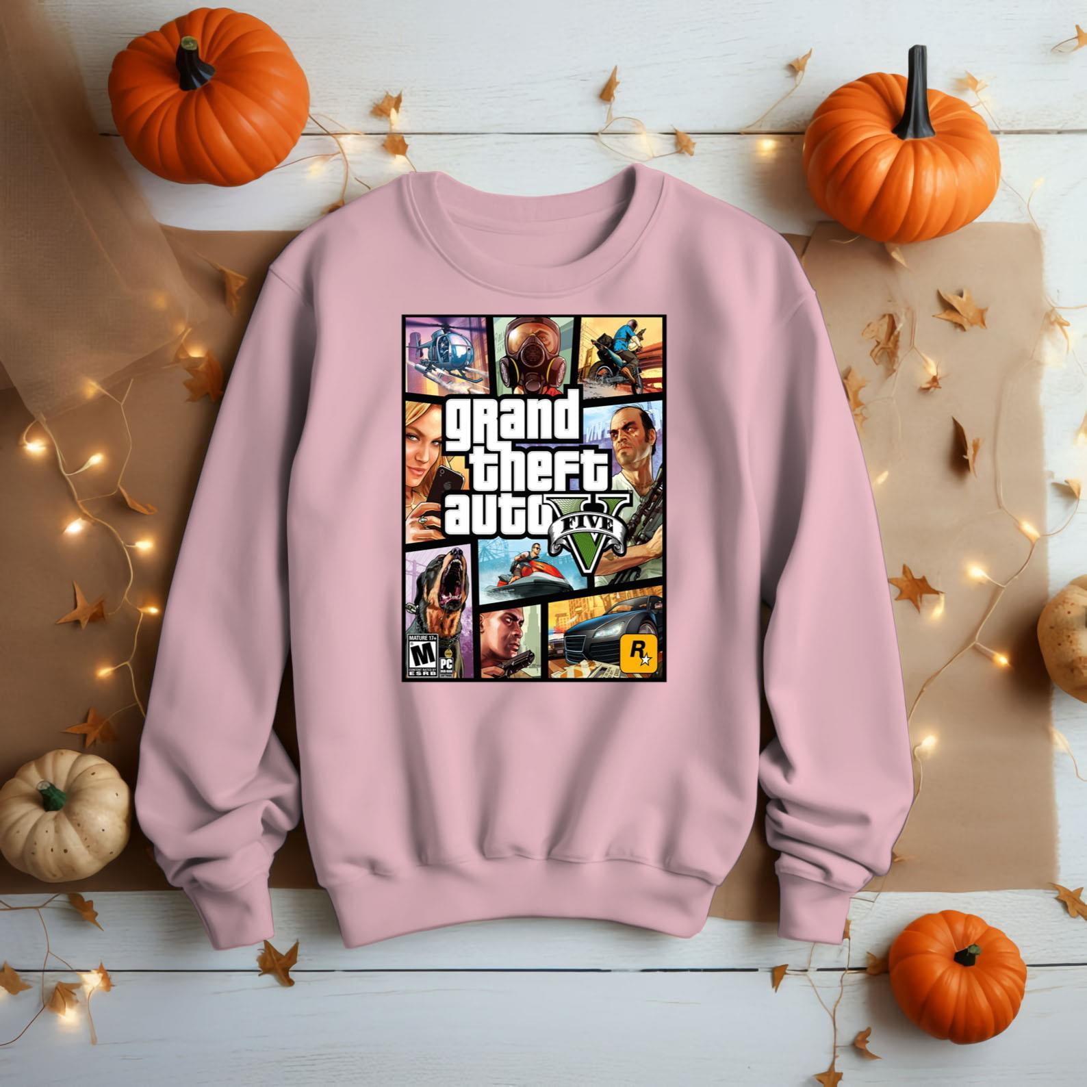 Open World Retro Game Graphic Tee, Urban Crime Style Shirt New Instock ...