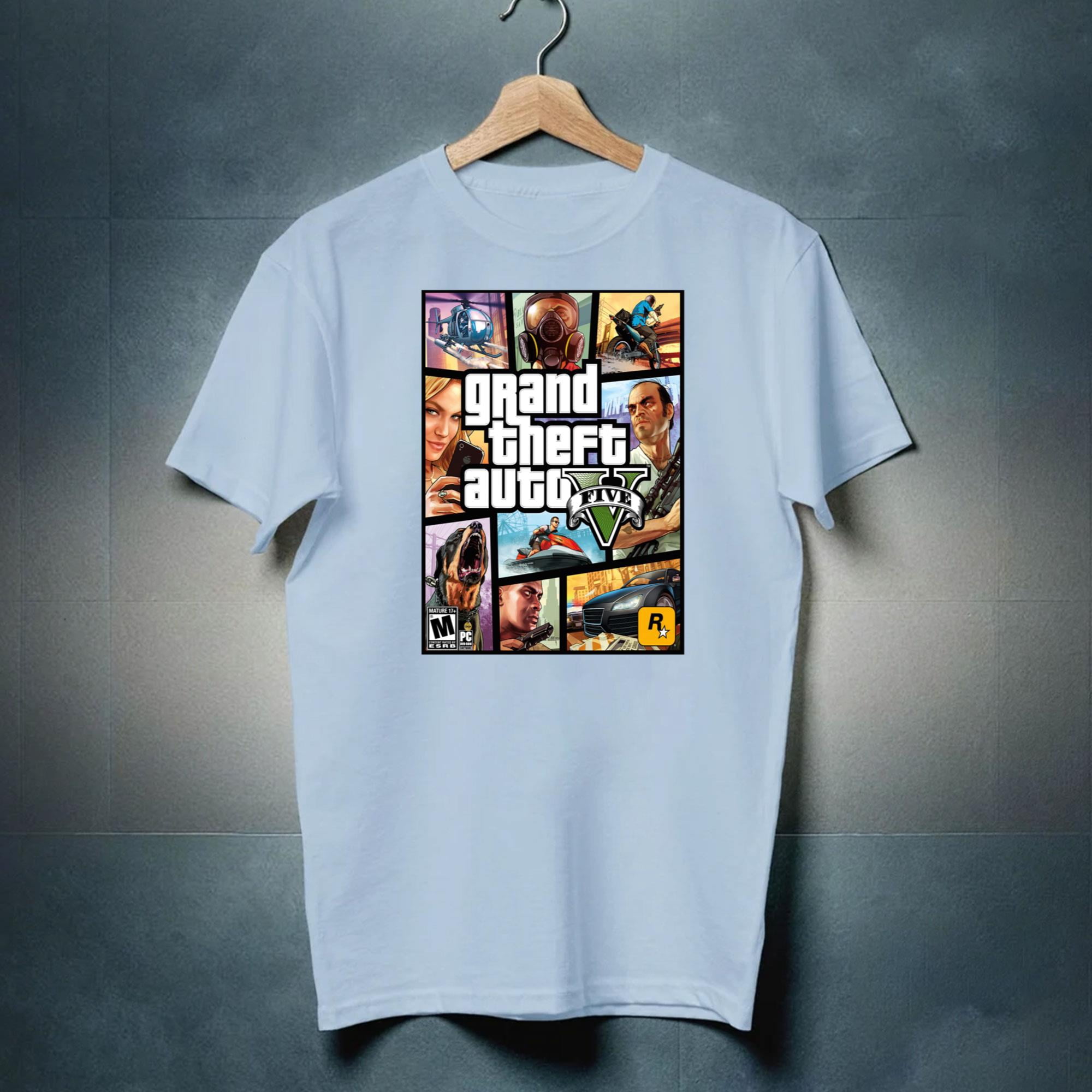 Open World Retro Game Graphic Tee, Urban Crime Style Shirt New Instock ...
