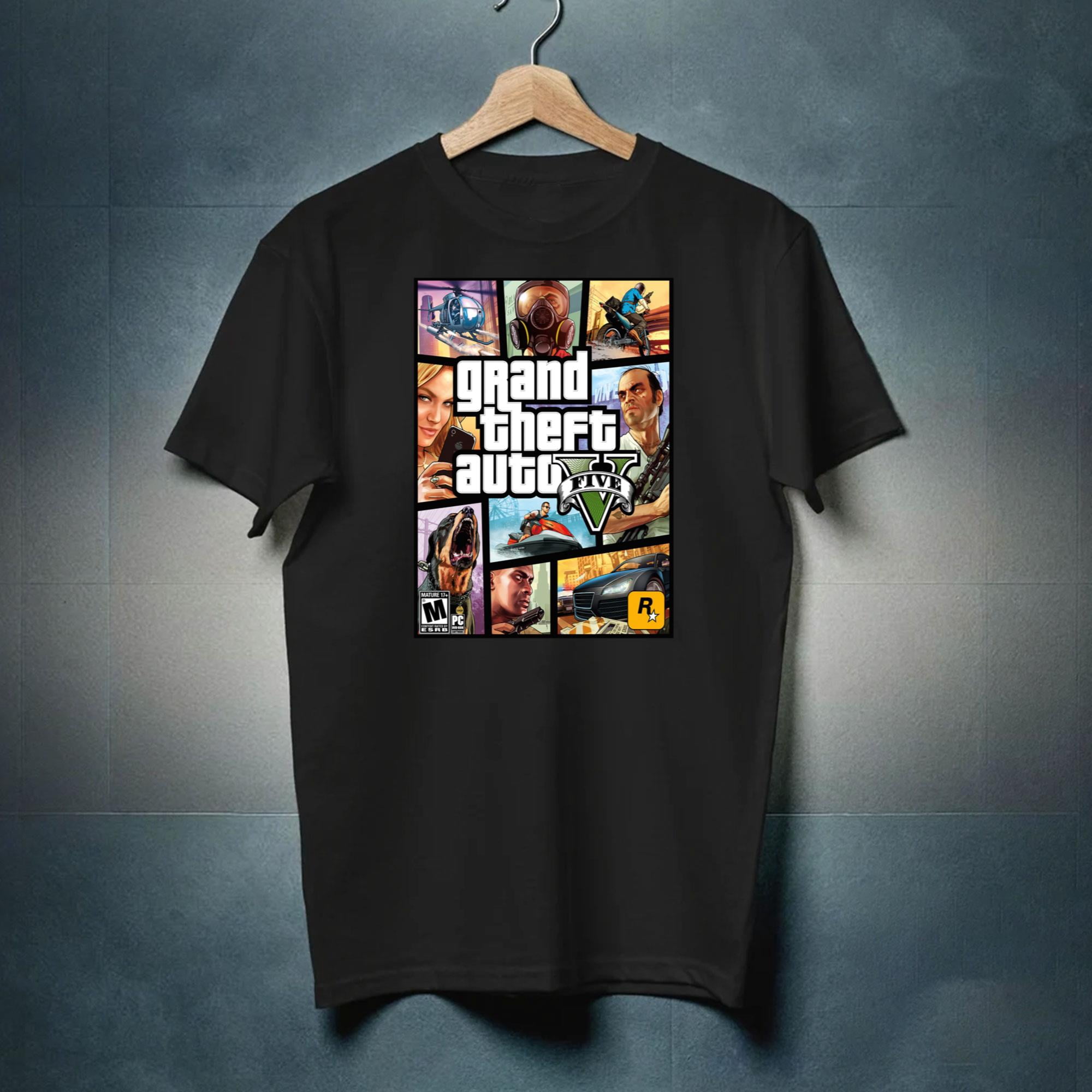 Open World Retro Game Graphic Tee, Urban Crime Style Shirt New Instock ...