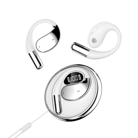 Open Ear Wireless Bluetooth Earbuds with Mic, Adaptive Noise Cancelling ...