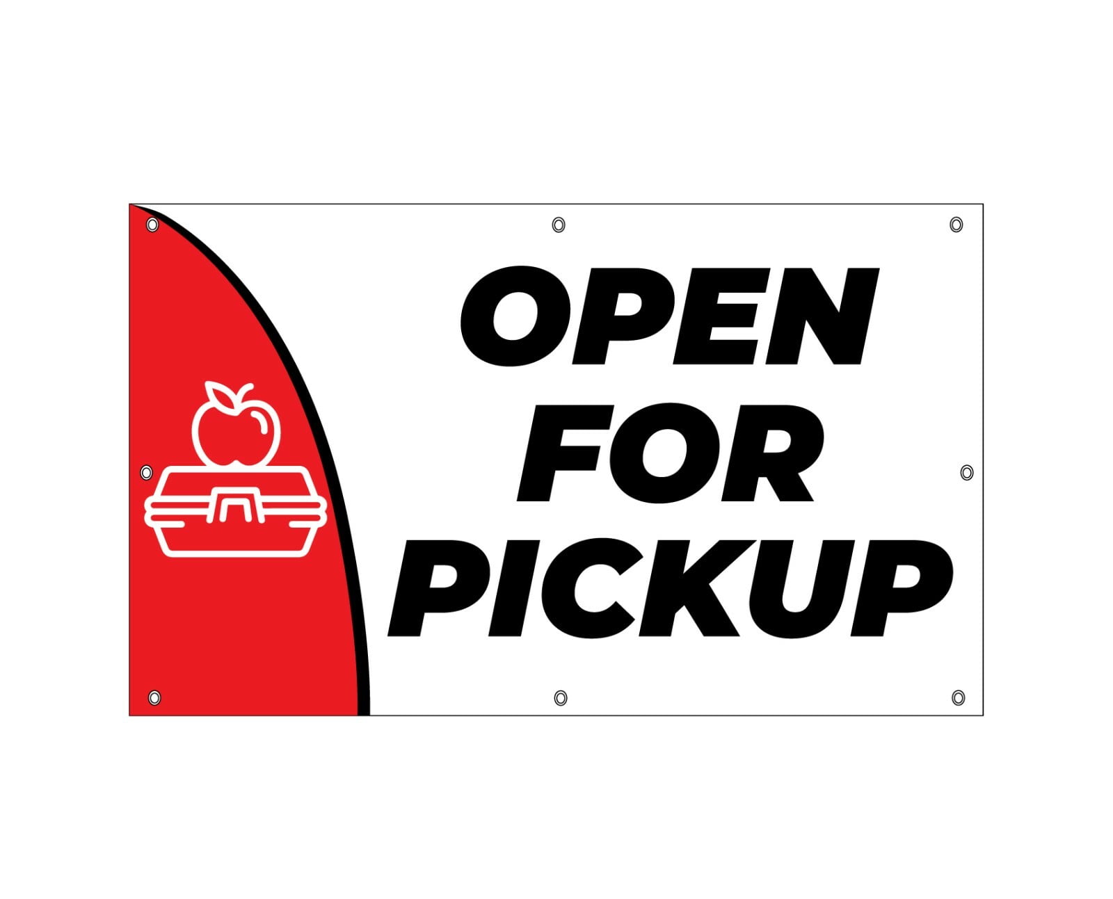 Open for Pick Up Vinyl Banner 3x5 Heavy Duty with Grommets Carryout ...