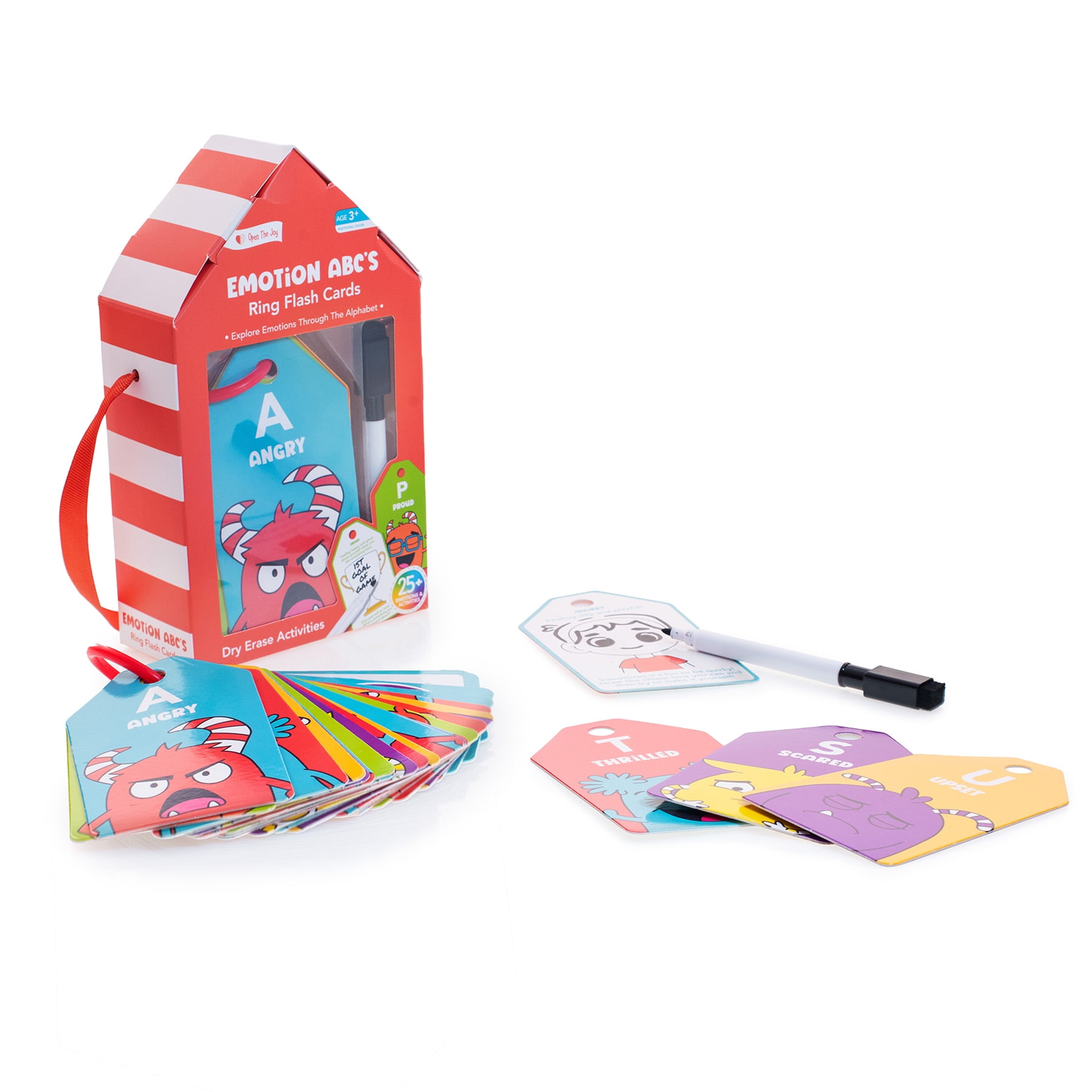 Open the Joy Dry Erase Flash Cards - ABC's Emotions - Walmart.com