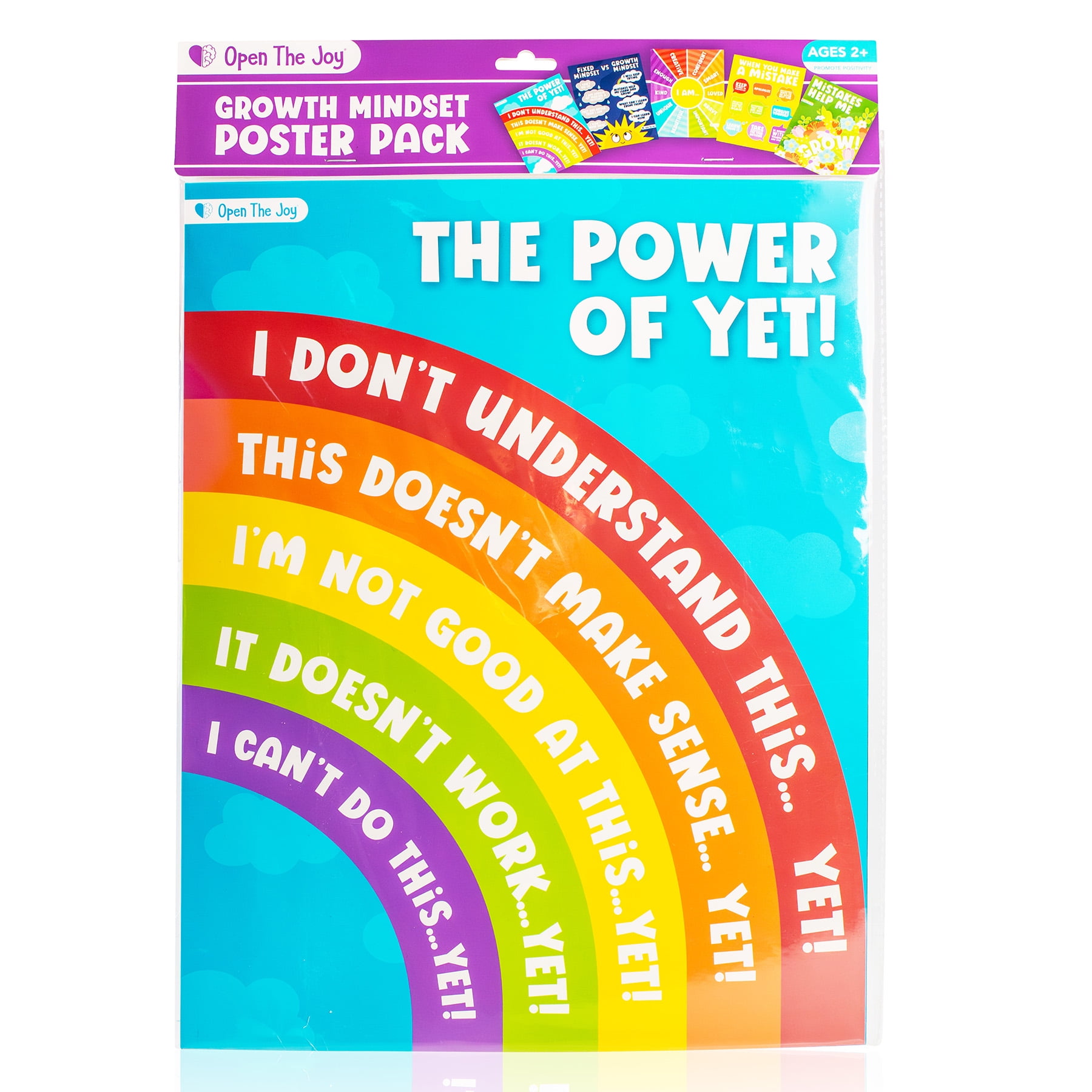 Open the Joy Growth Mindeset Poster Pack, 11" x 14", 5 Posters ...