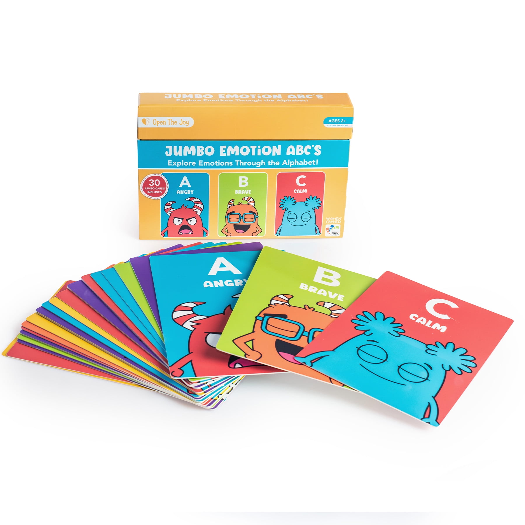 Open the Joy Jumbo ABC Emotion Cards - Walmart.com