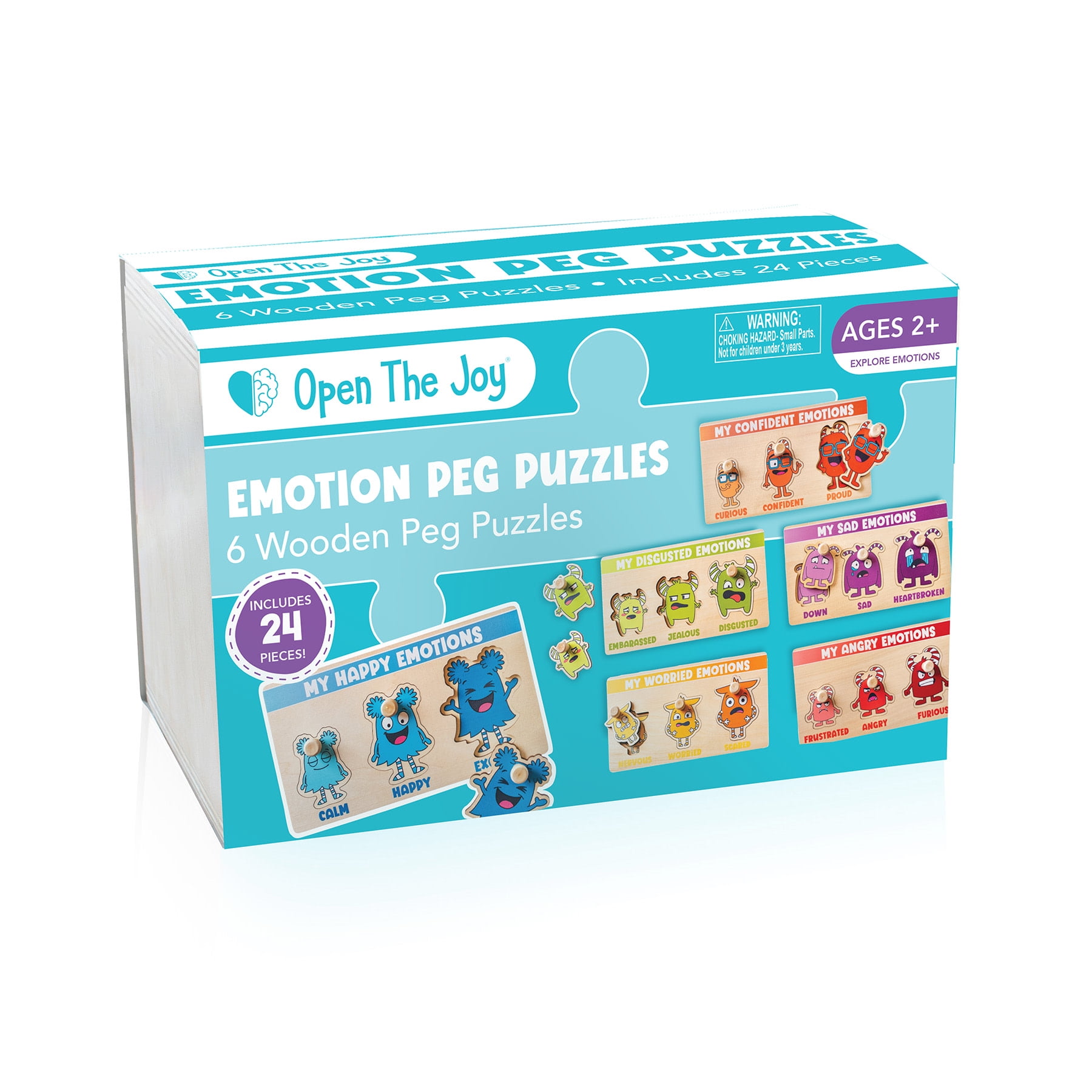 Open the Joy My Emotion Levels Peg Puzzles - Walmart.com