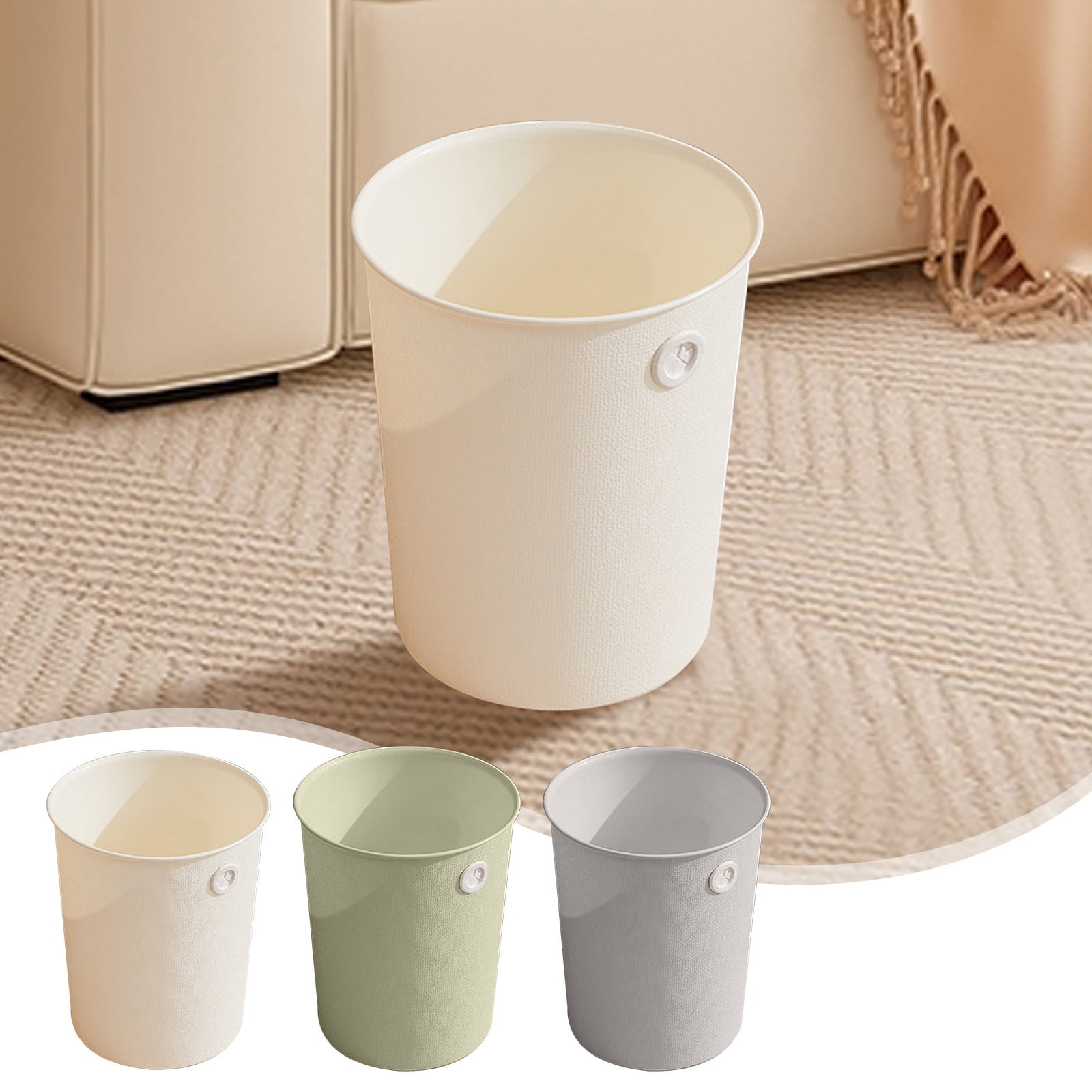 Open-top Waste Bin, Plastic Trash Can, Large Capacity, Modern Design ...
