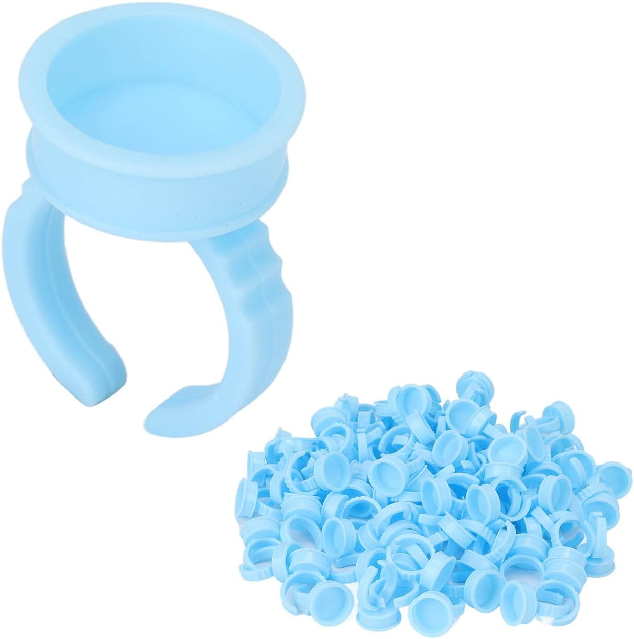 Lash Extension Glue Rings, Tattoo Rings Open Type Flexible Wear ...