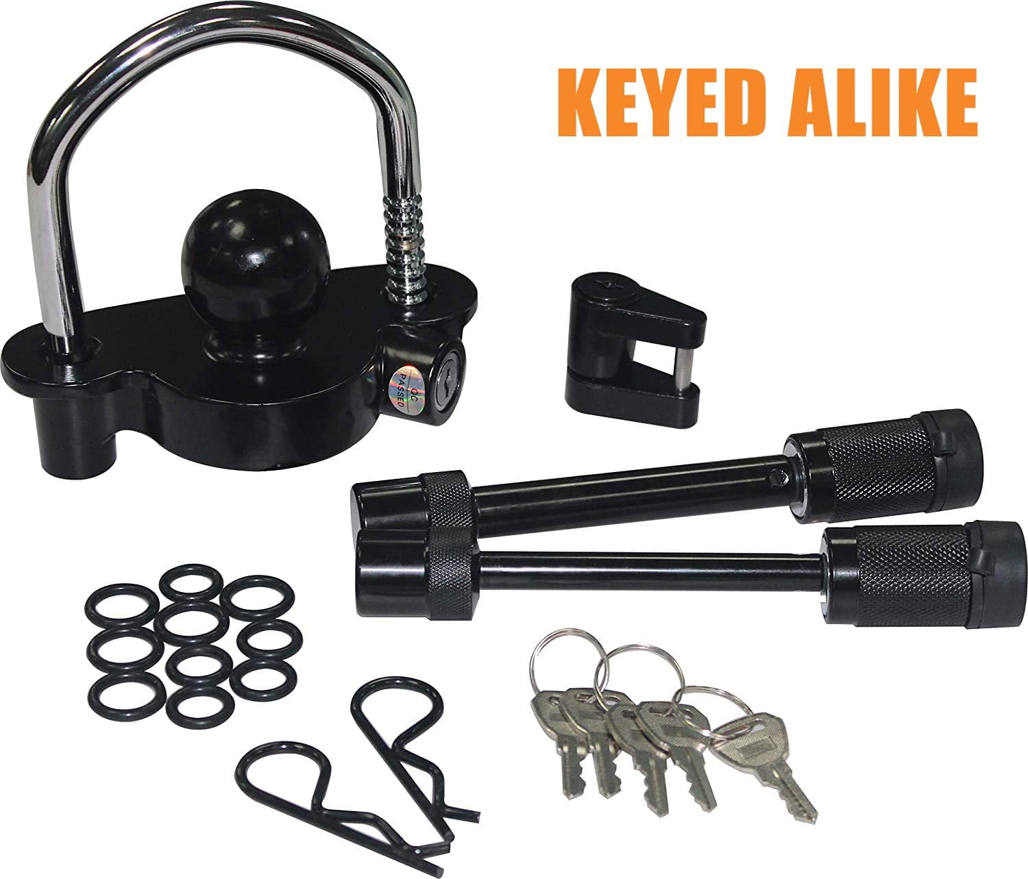 OpenRoad Trailer Lock Kit Steel Towing Locks 5/8" & 1/2" with Keyed ...