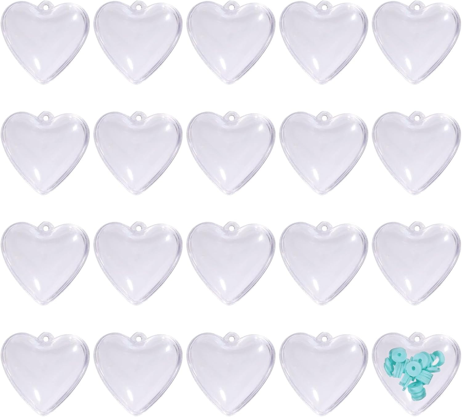 Openable Transparent Plastic Pendants Fillable Plastic Bauble Ornaments ...