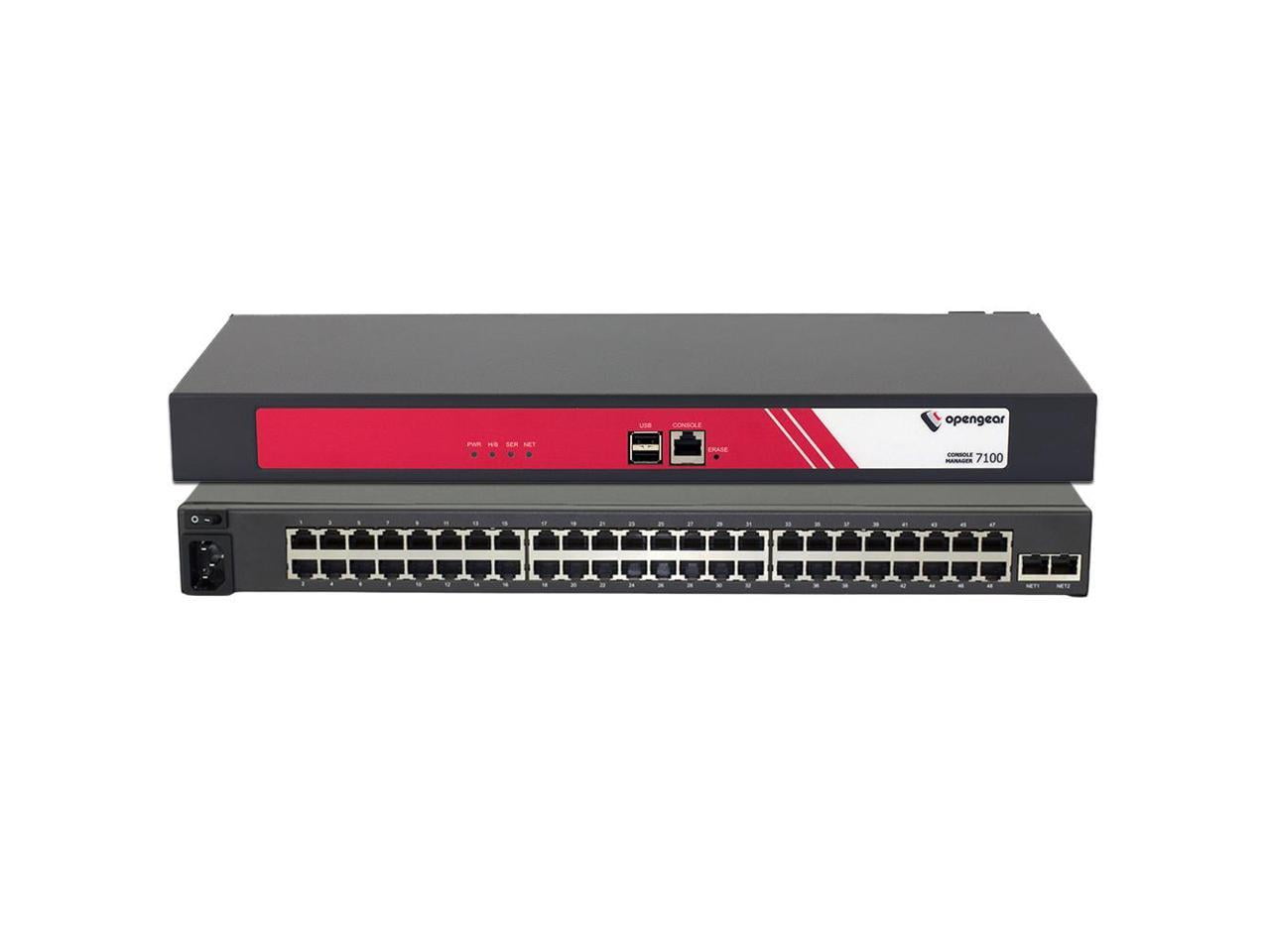 Opengear 7148 Console Server, 48 Serial Cisco Straight, Single AC Power ...