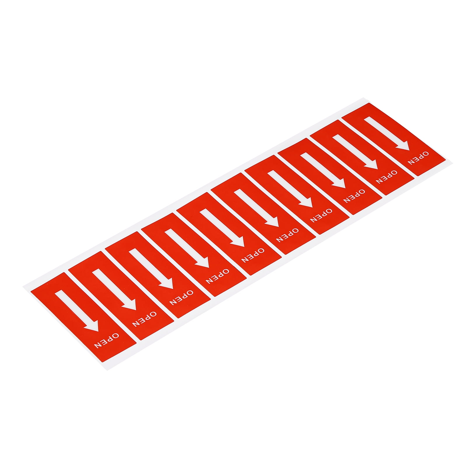 Opening Direction Sticker Red Open with Arrow Instructions Sealing ...
