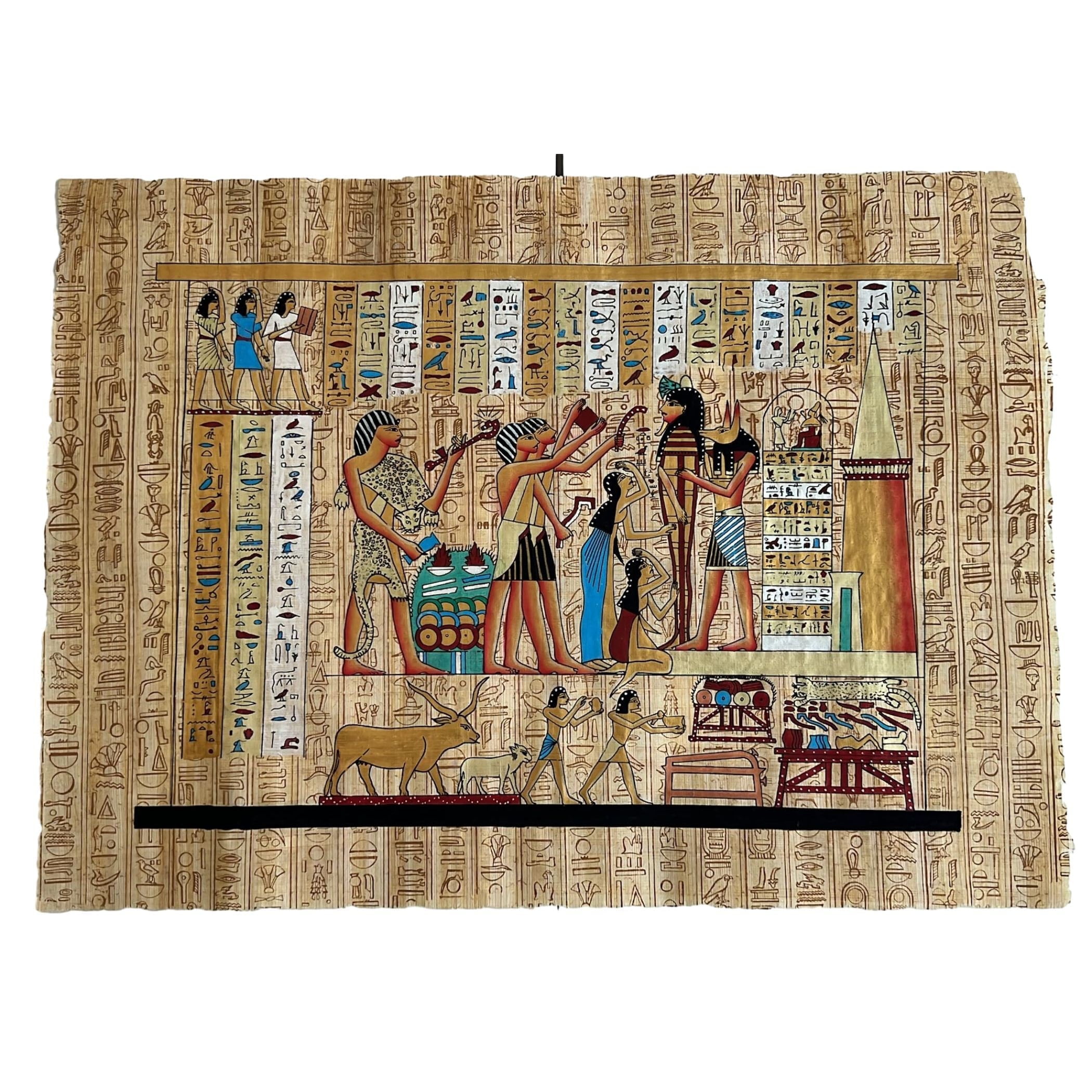 Opening of The Mouth Ceremony, Papyrus of Hunefer, Book of The Dead ...