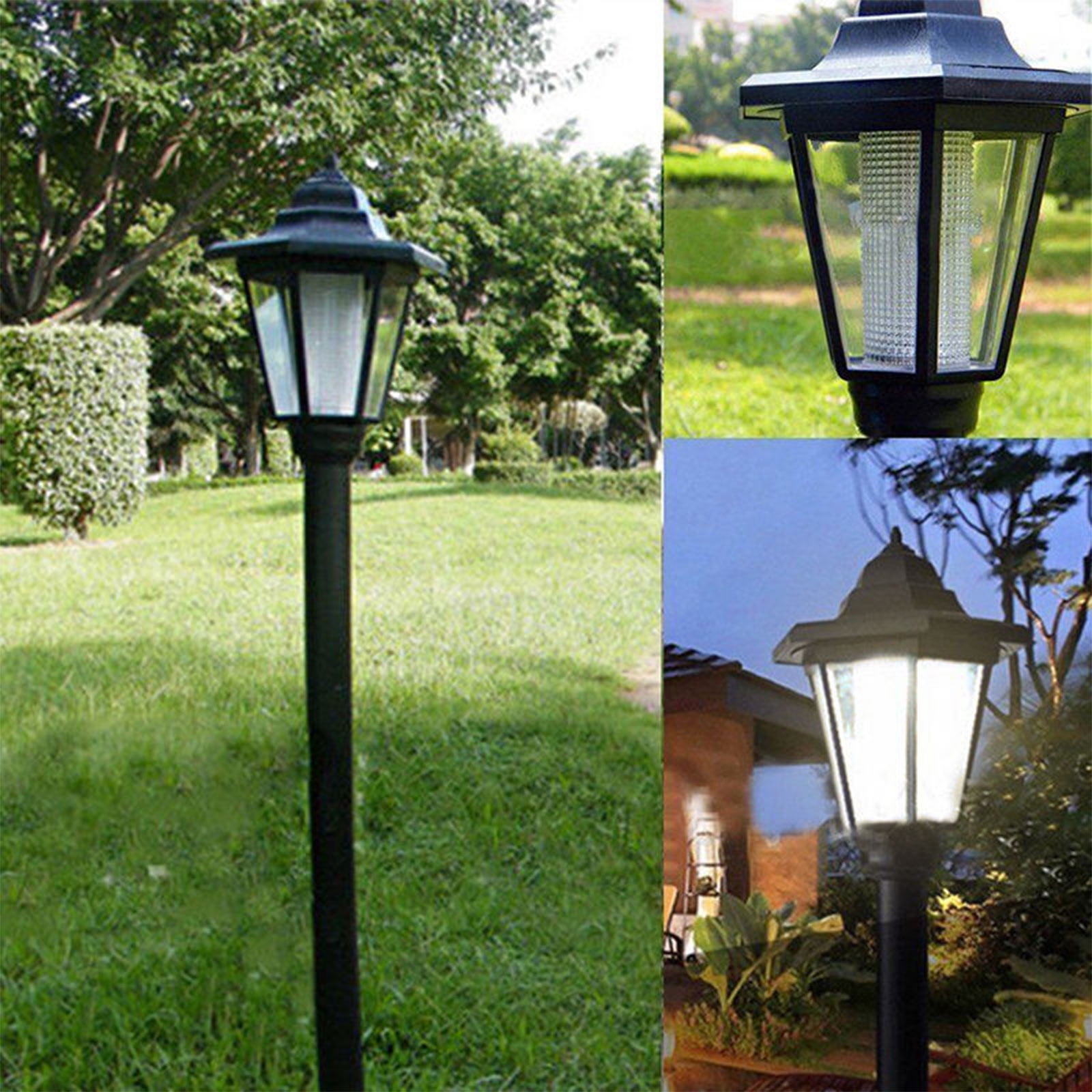 Openpig 18" Solar Lamp Post Lights Outdoor, Solar Powered Vintage ...