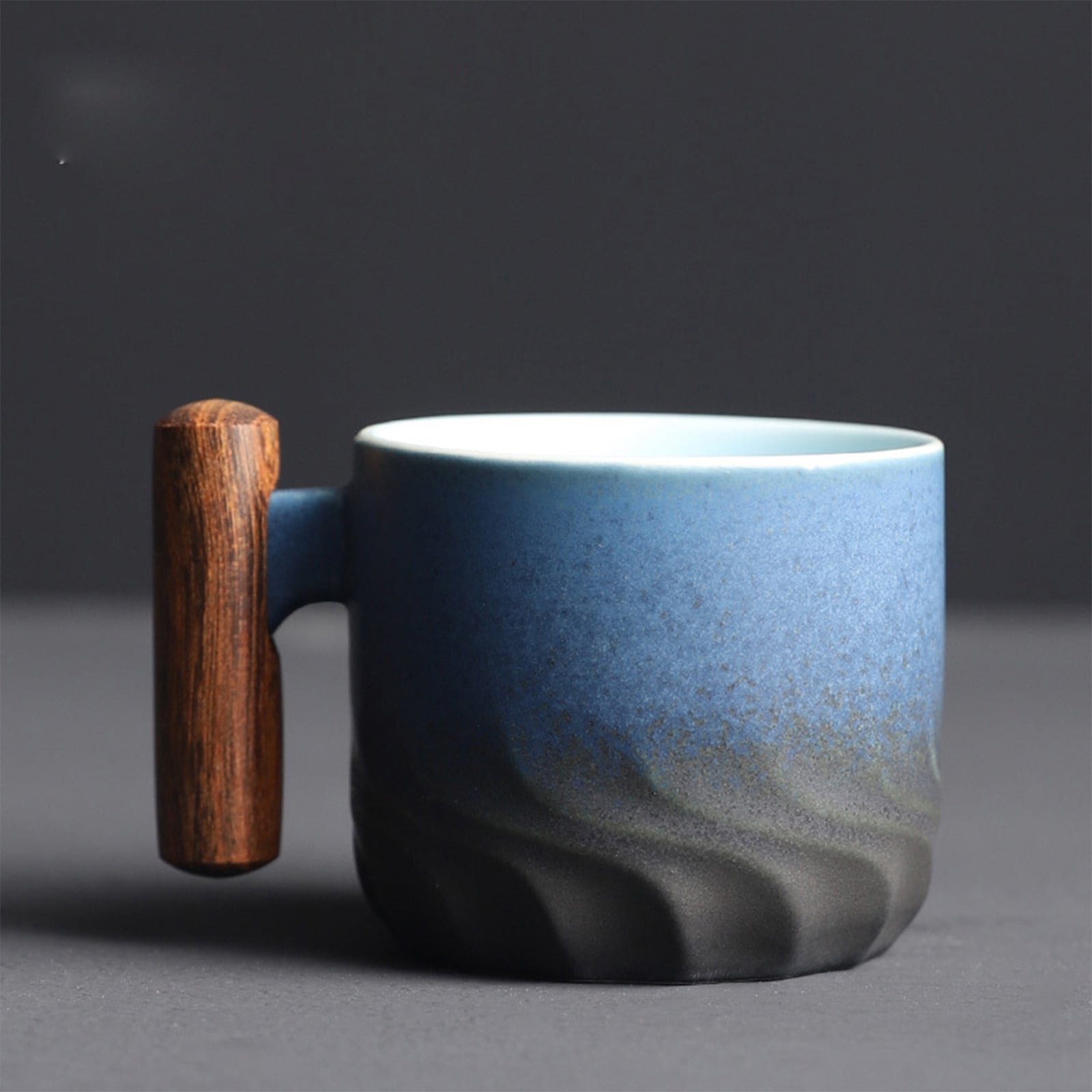 Openpig Ceramic Espresso Cups with Wooden Handle Espresso Shot Cups ...