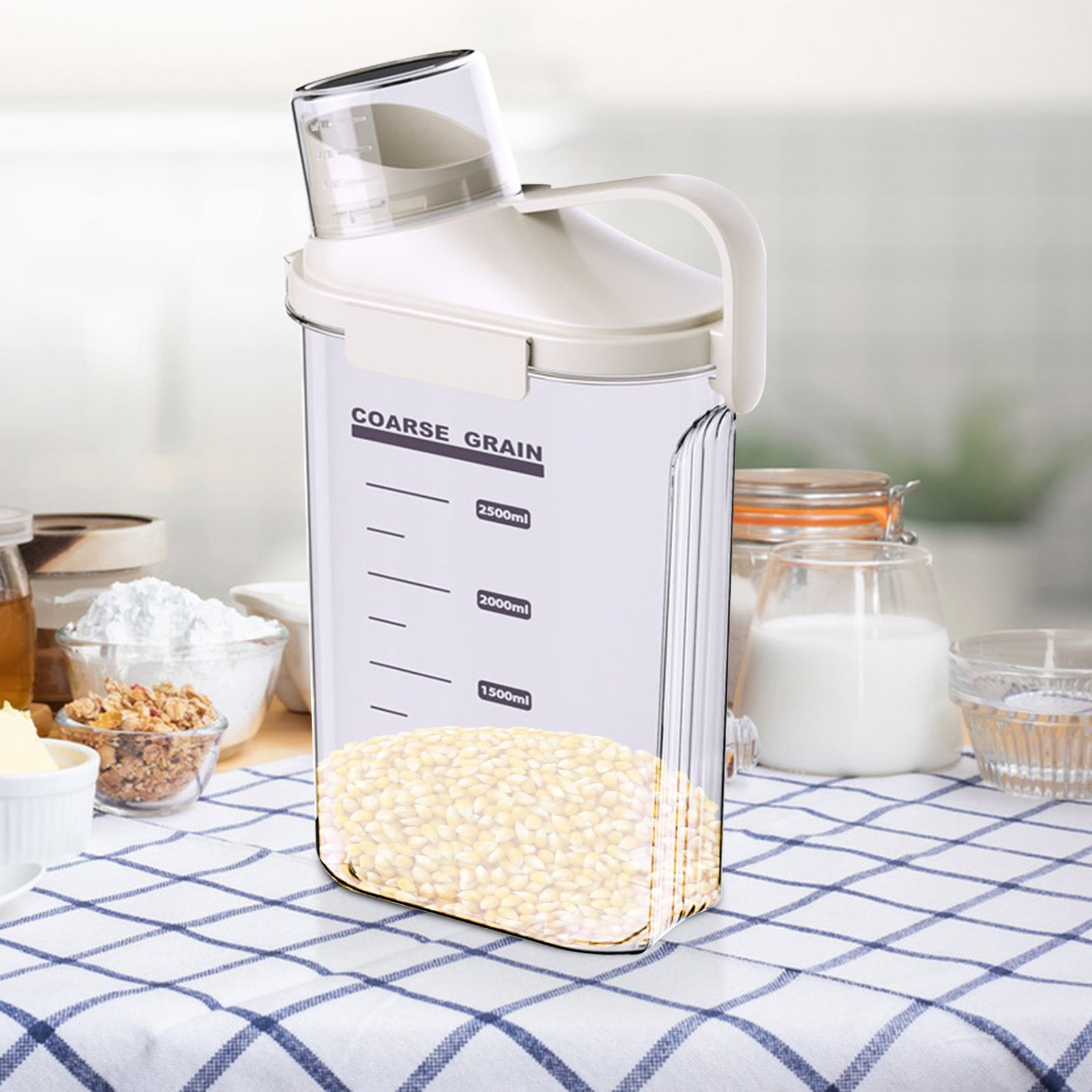 Openpig Cereal Containers Storage, 2500ML Airtight Large Dry Food ...