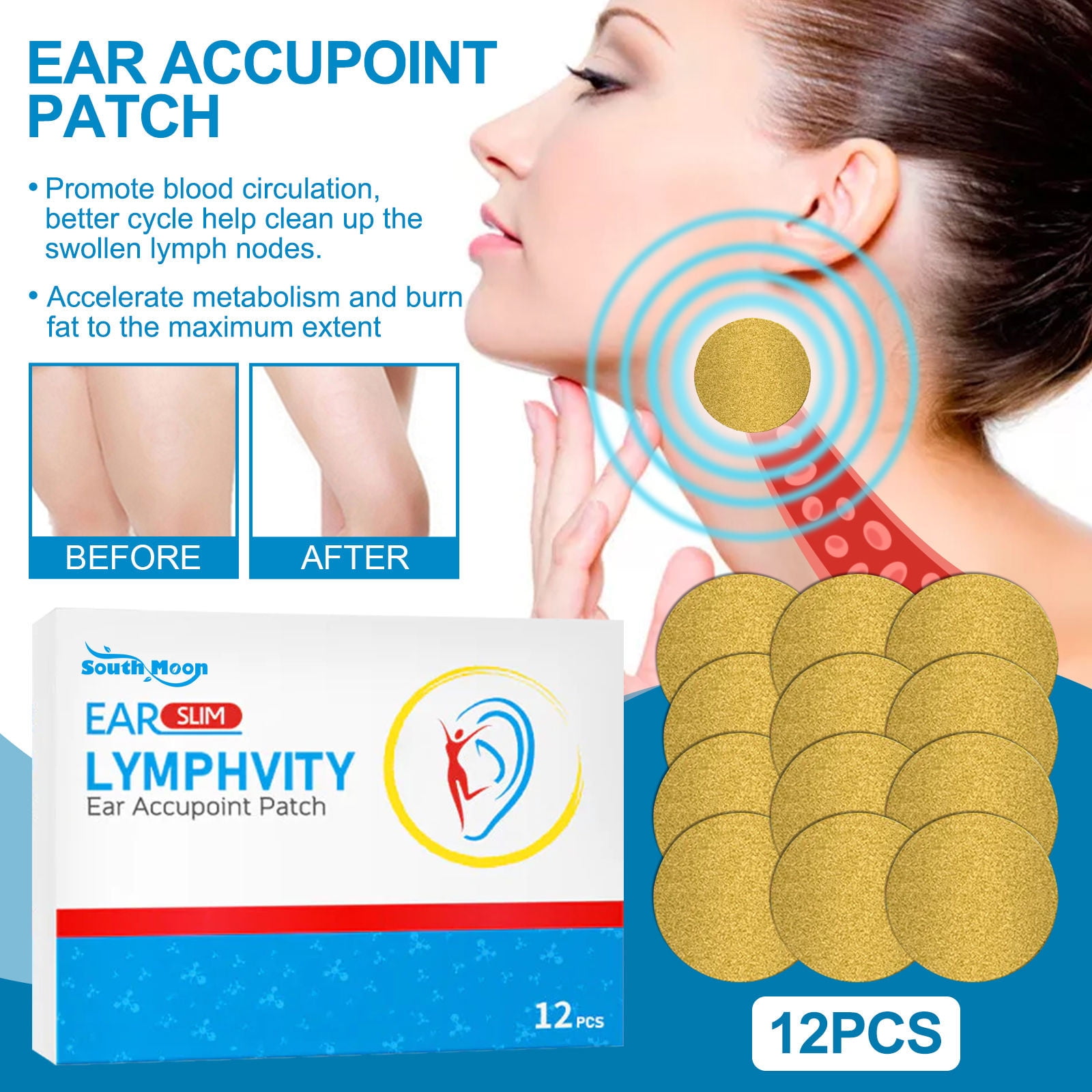 Openpig Clearance Auricular Point Stickers Ear Health Stickers Slimming ...