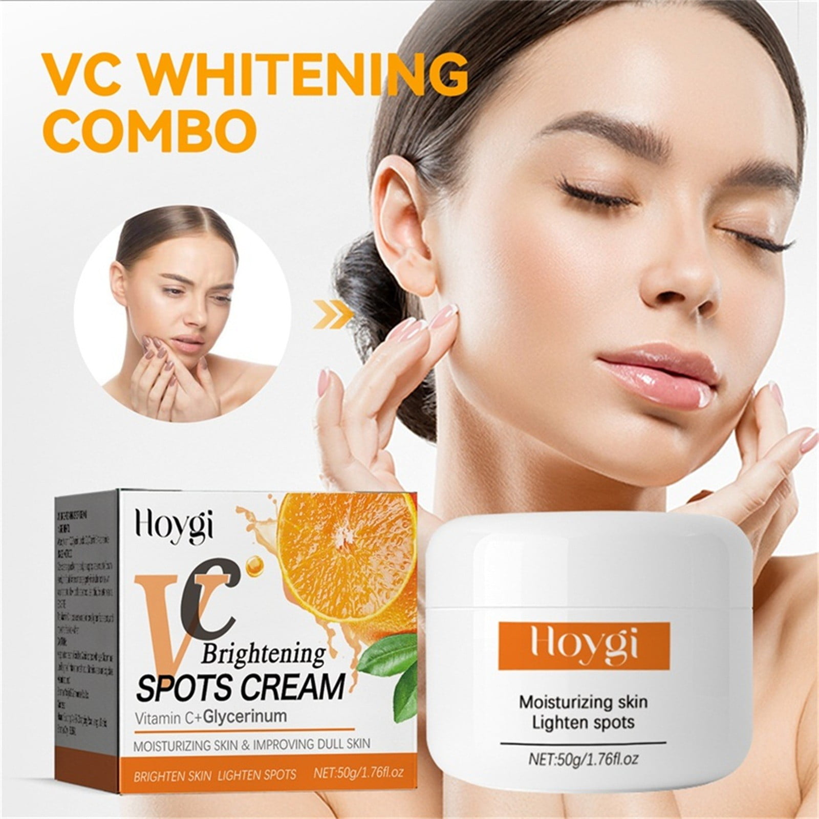 Openpig Clearance VC Cream, Plaque Repair Fade Freckles Dark Spots Face Cream, VC Serum Skin ...