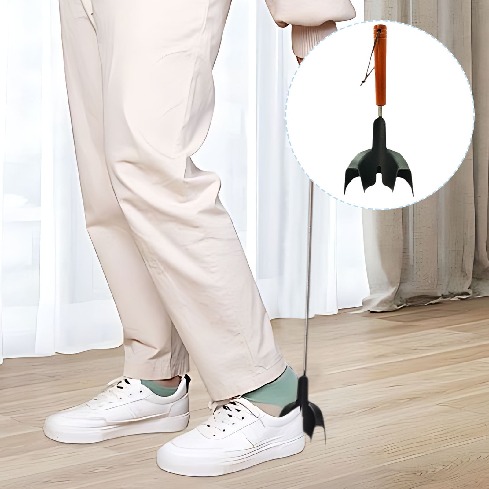 Openpig Household Shoe Horn Long Handle, Retractable Extra Long Shoe ...