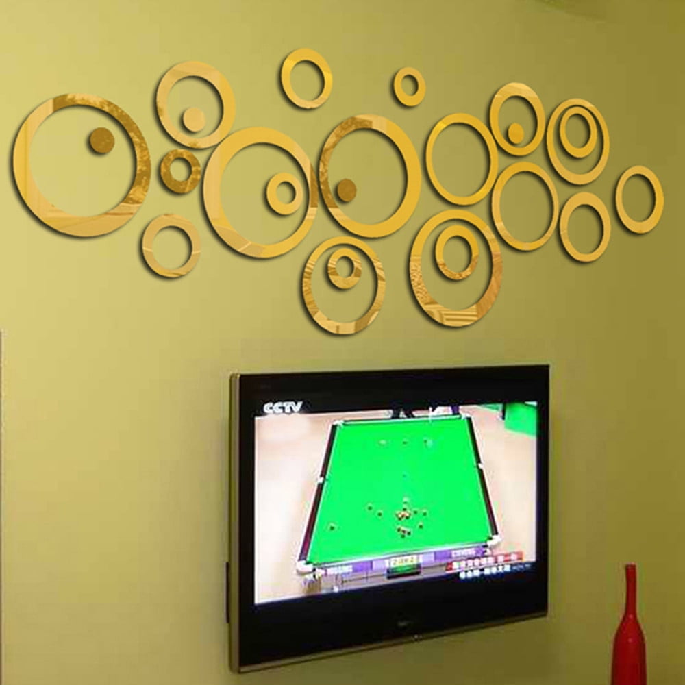 Openpig Mirror Wall Stickers Circle Mirror Wall Signs Wedding Stickers ...
