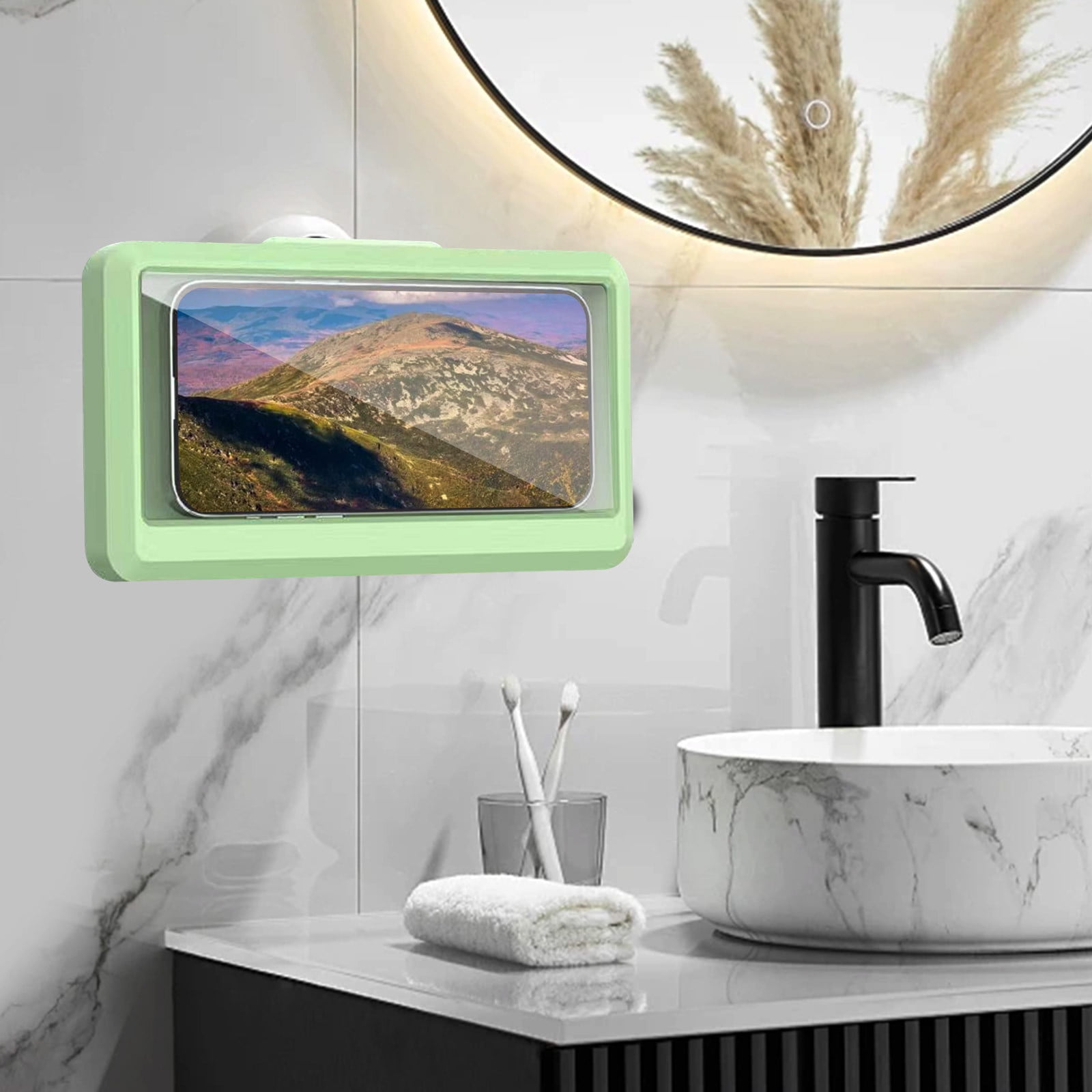 Openpig Shower Phone Holder Waterproof, Anti-Fog Touch Screen Shower ...