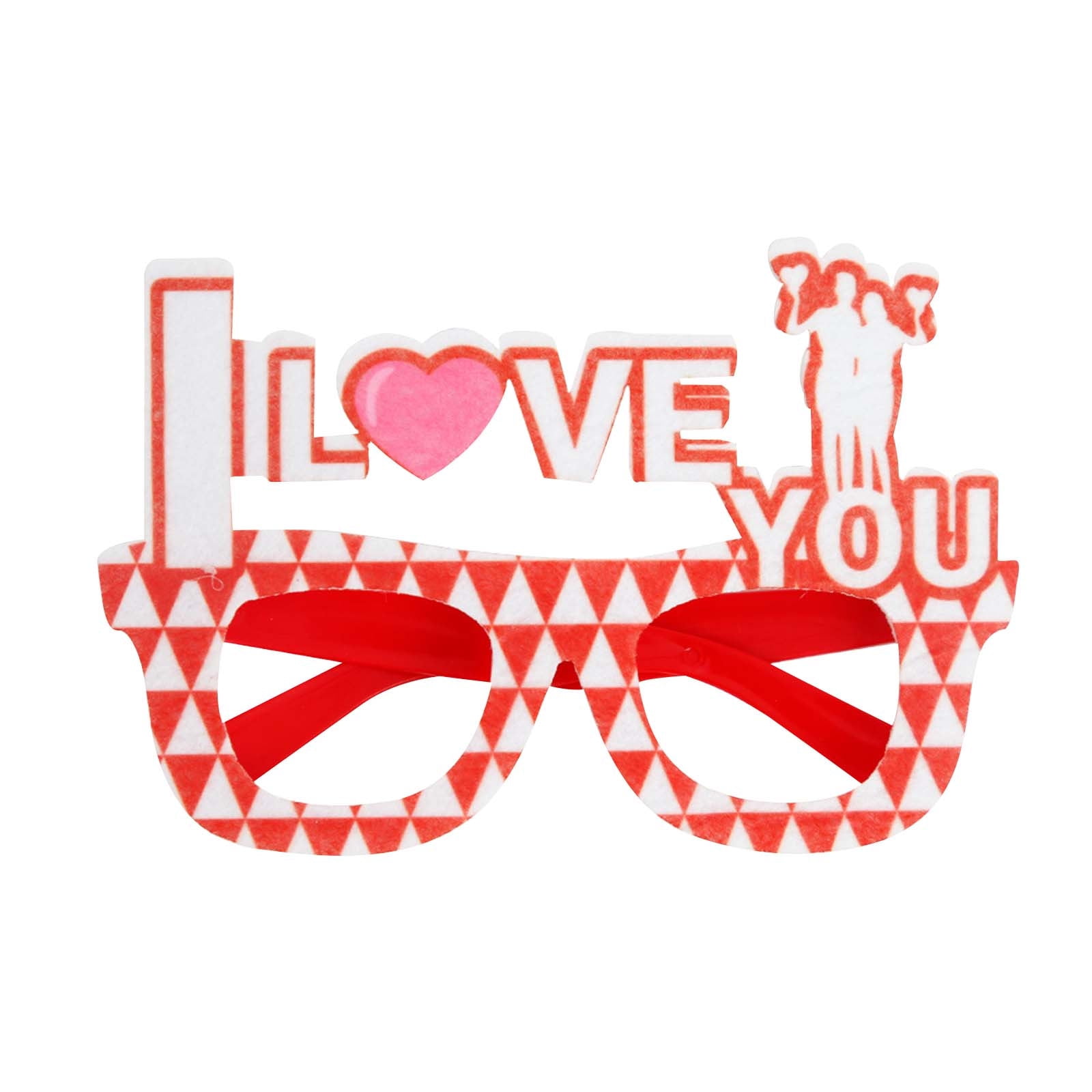 Openpig Valentines Eyeglasses, Valentines Day Photo Love Heart Glasses ...