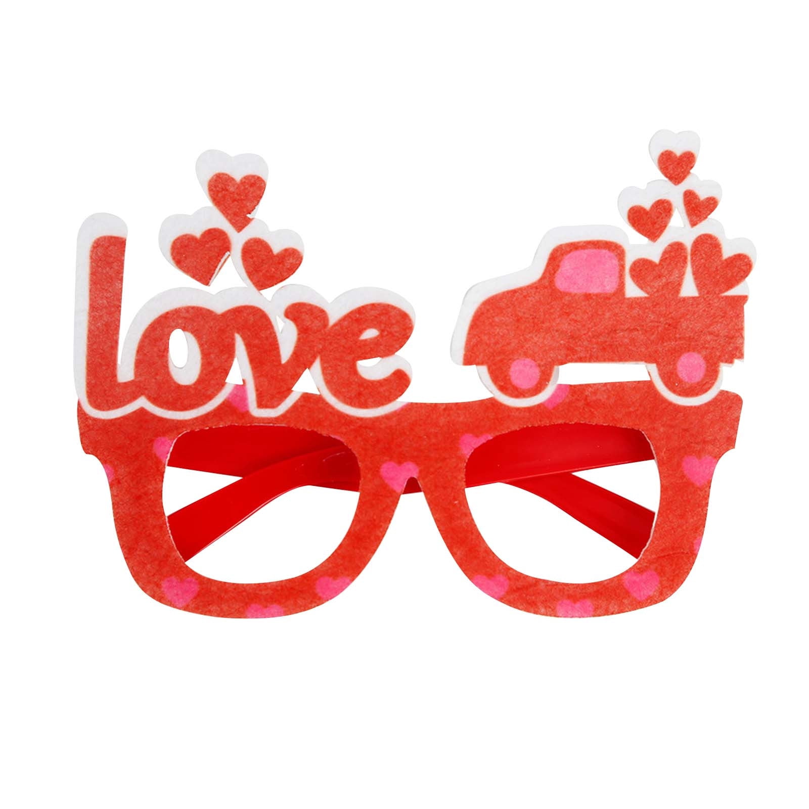 Openpig Valentines Eyeglasses, Valentines Day Photo Love Heart Glasses ...
