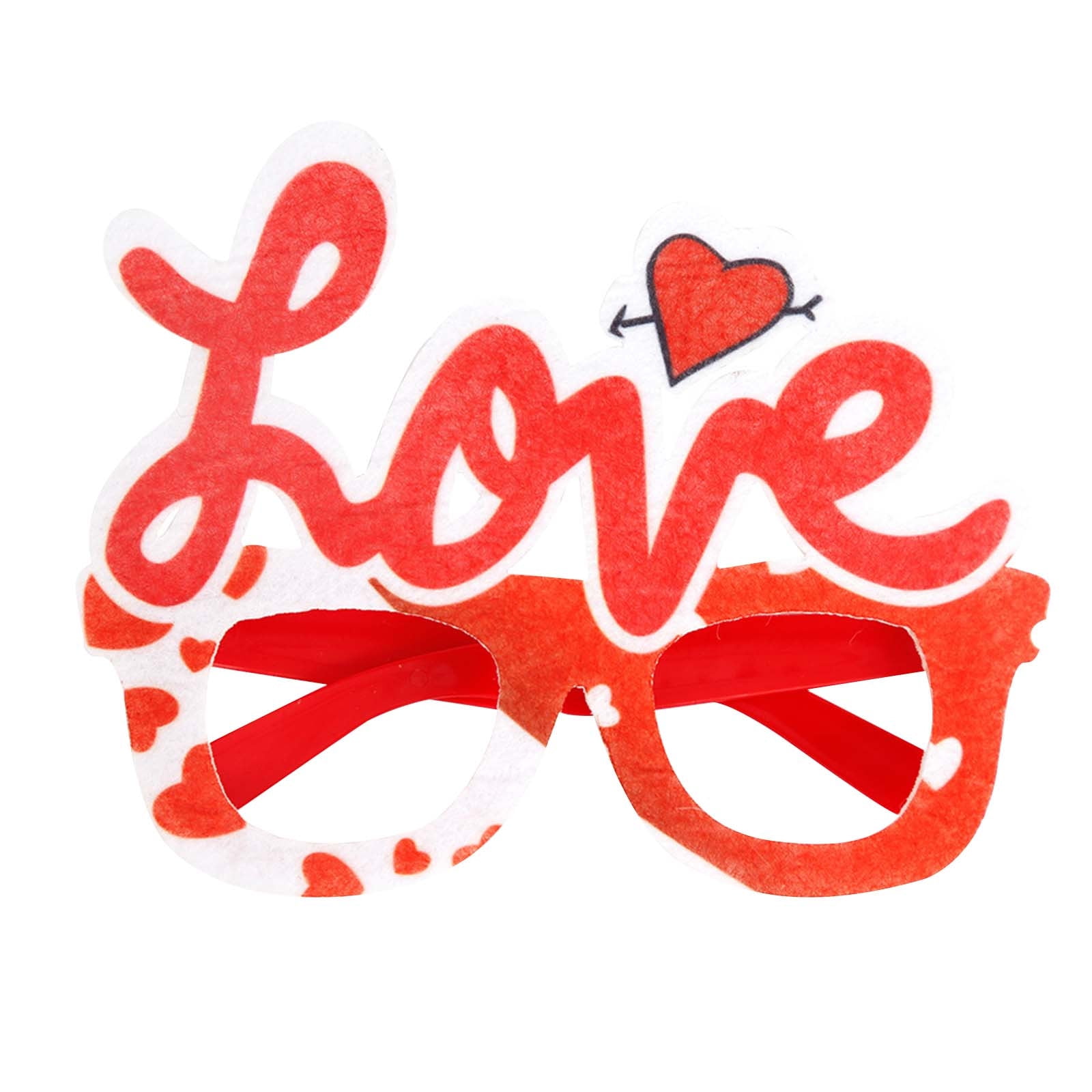 Openpig Valentines Eyeglasses, Valentines Day Photo Love Heart Glasses ...